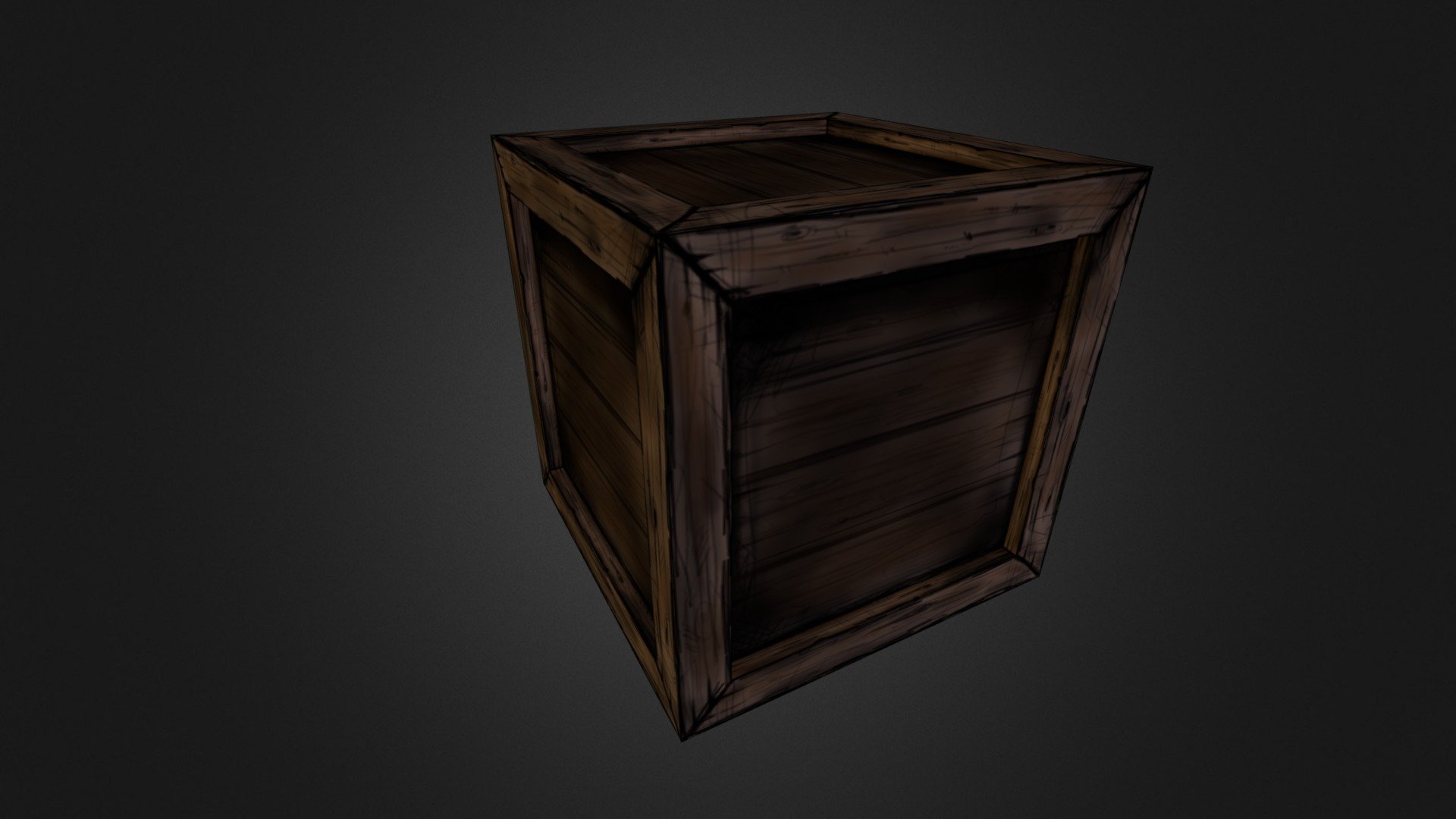 Cartoon Wood Crate - 3D model by Tomás Sousa (@tomassousa) [17a551b ...