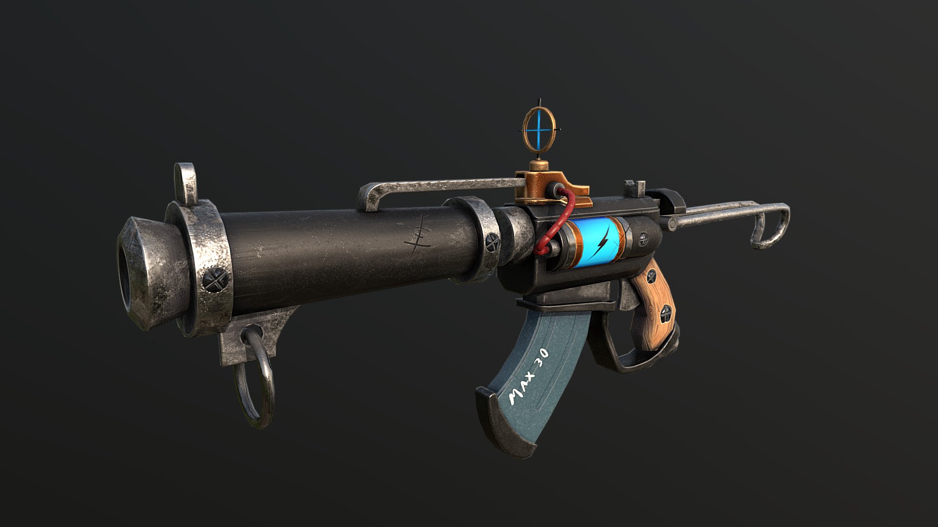Scrapper's assault rifle - 3D model by BrendanStakenburg [17a61b6 ...