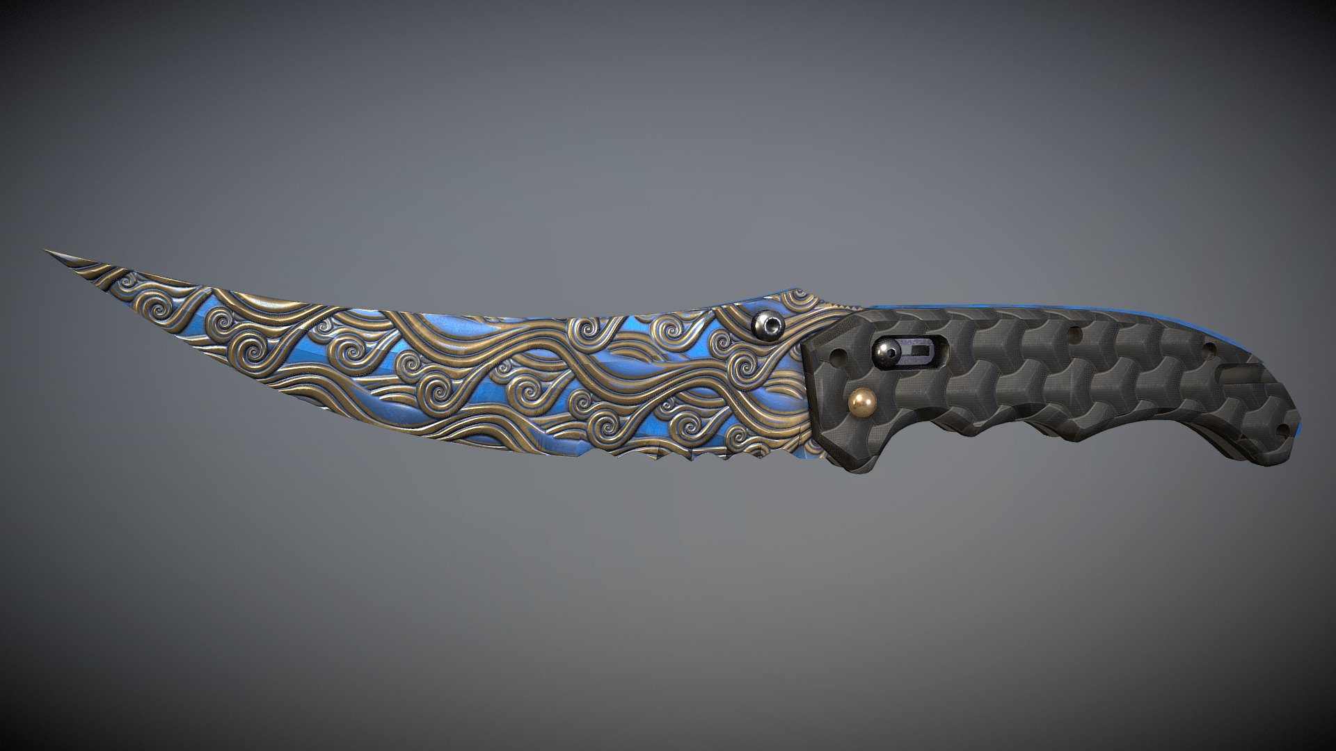 Flip Knife Waves - 3D model by BadtRIP (@badtripbg) [17a77b9] - Sketchfab