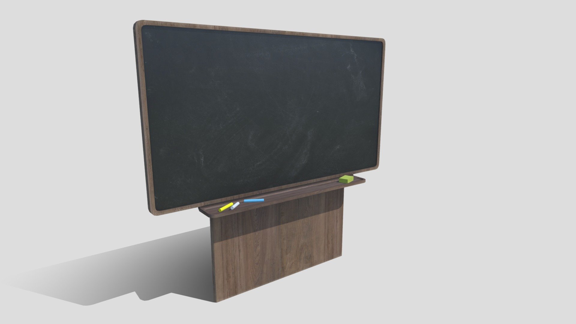 Chalk Board Wood - Buy Royalty Free 3D model by OfficialBytes [17a8998 ...