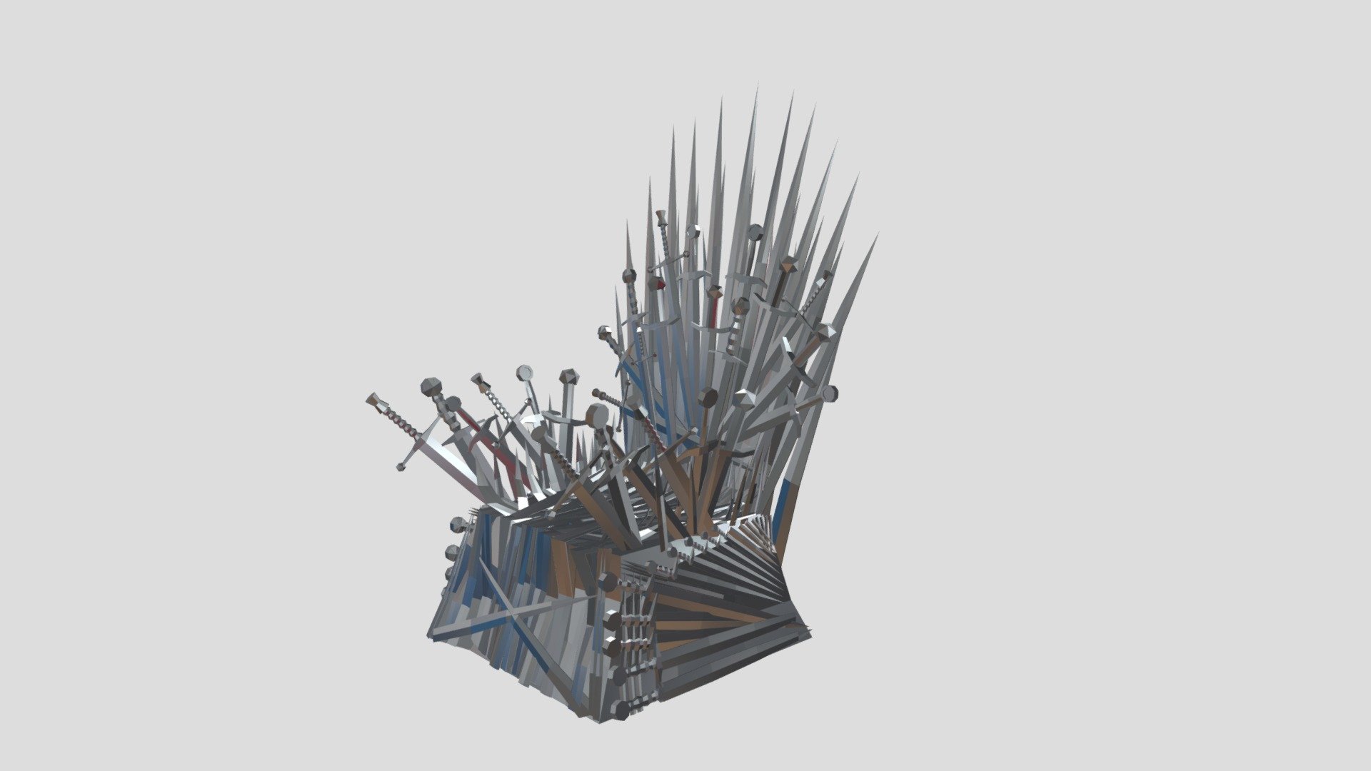 Iron Throne - 3D model by art_foxy [17a8f3d] - Sketchfab