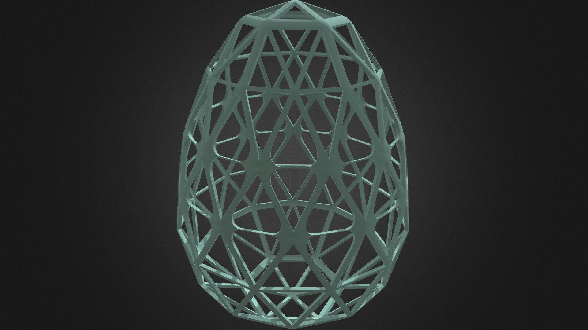Wireframe Shape Geometric Egg - Buy Royalty Free 3D model by MR.AnyCAD ...