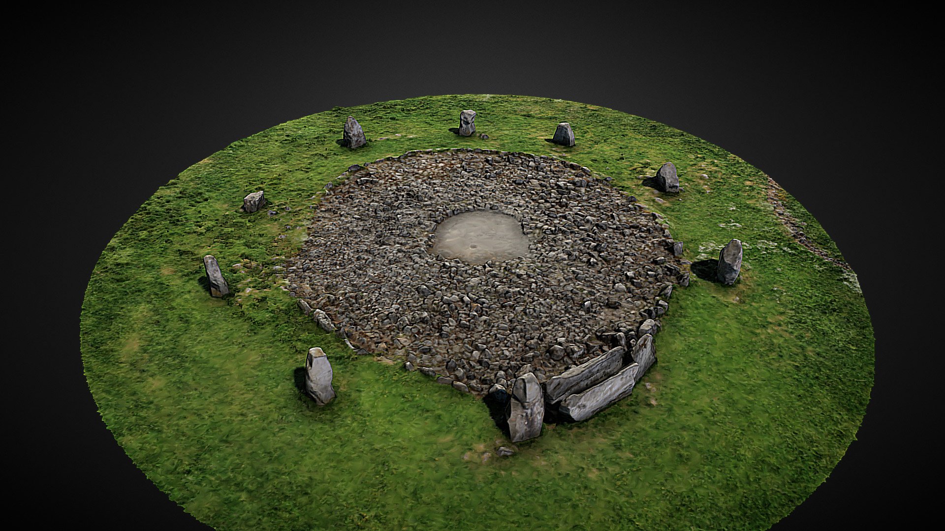 Loanhead Of Daviot - Recumbent stone circle - Download Free 3D model by ...
