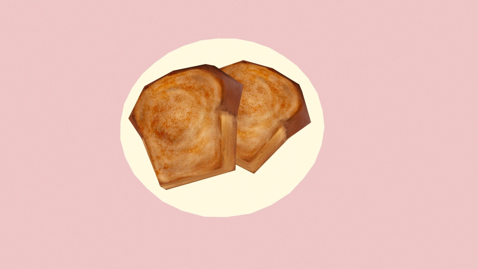 Lowpoly Toast - 3D model by Cindy🎶 (@pixel-symphony) [17ab870] - Sketchfab
