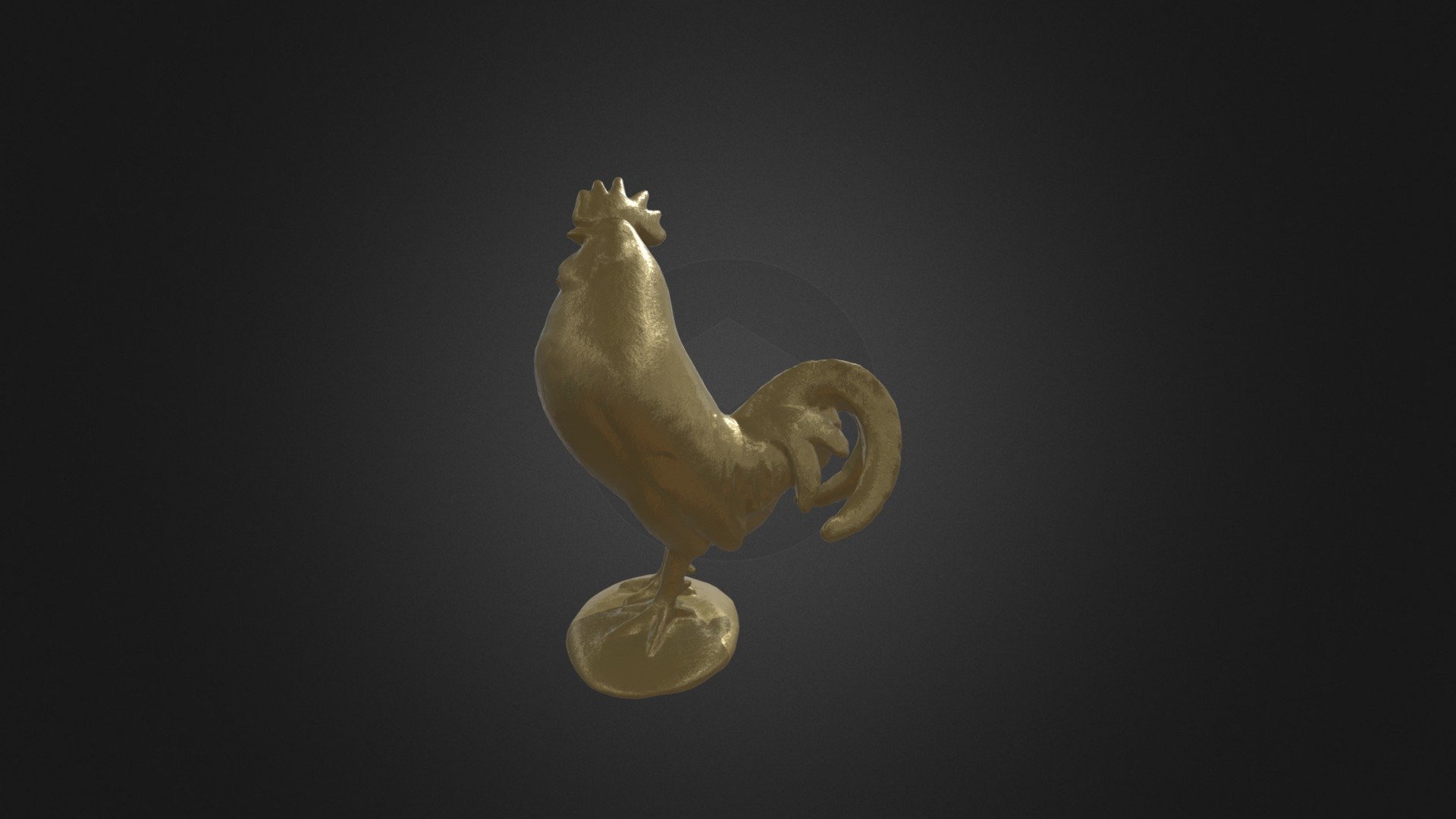 Golden rooster model - 3D model by Zeldak [17b1c08] - Sketchfab