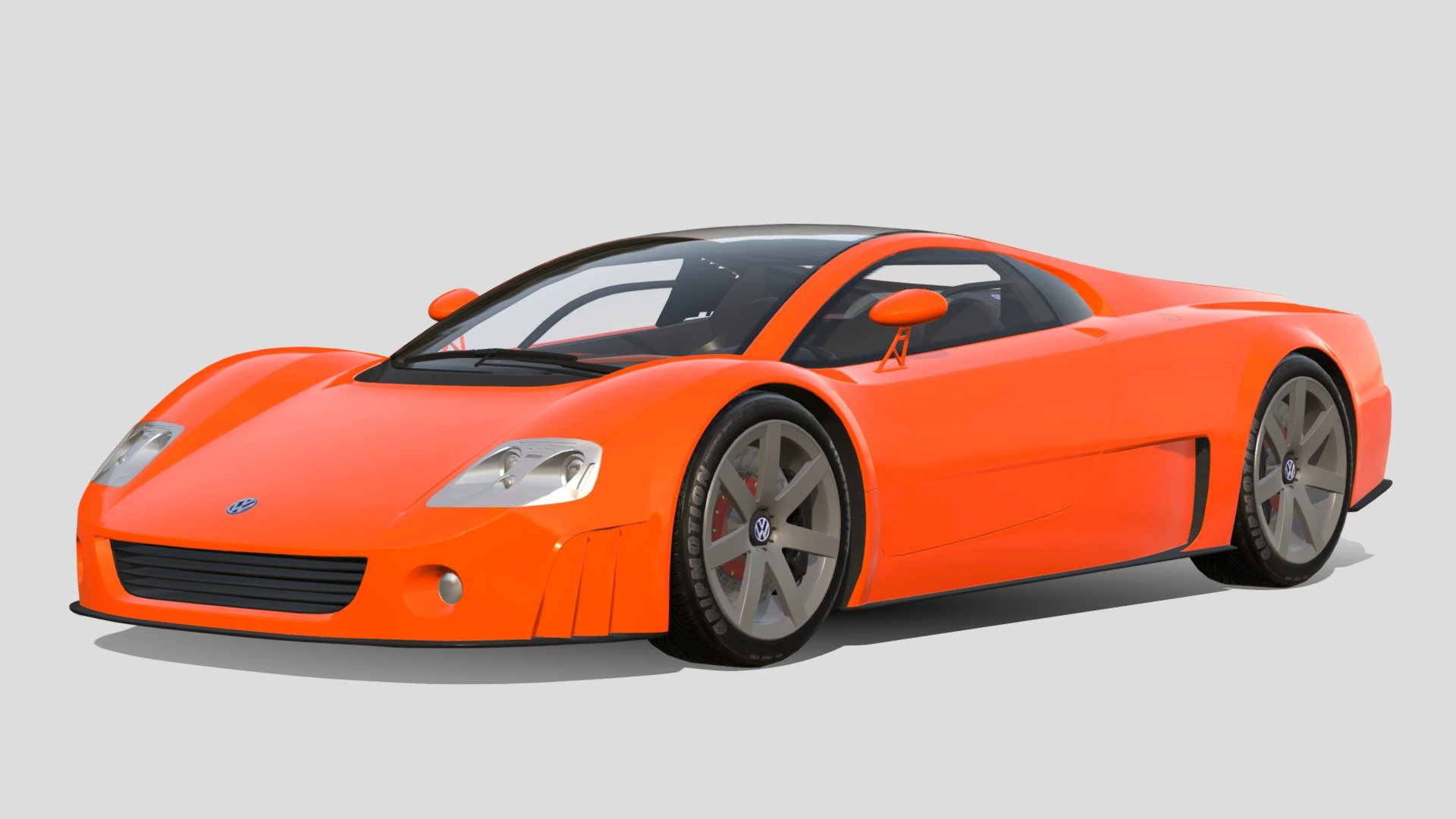 2001 Volkswagen W12 Nardo Coupe Concept - Download Free 3D model by ...
