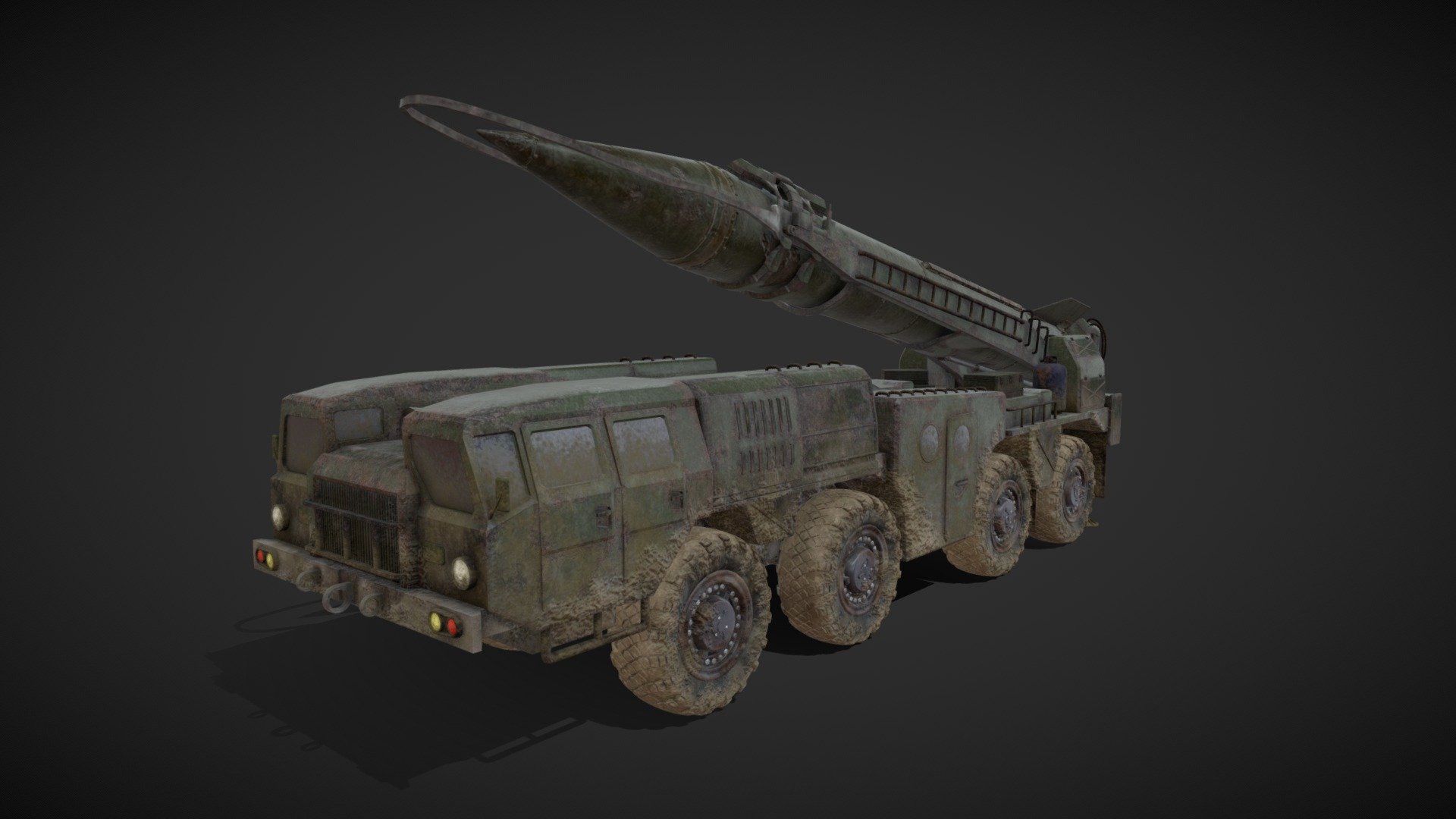 Scud Missile Launcher (Painted) - 3D model by DerekMckay [17b38cb ...