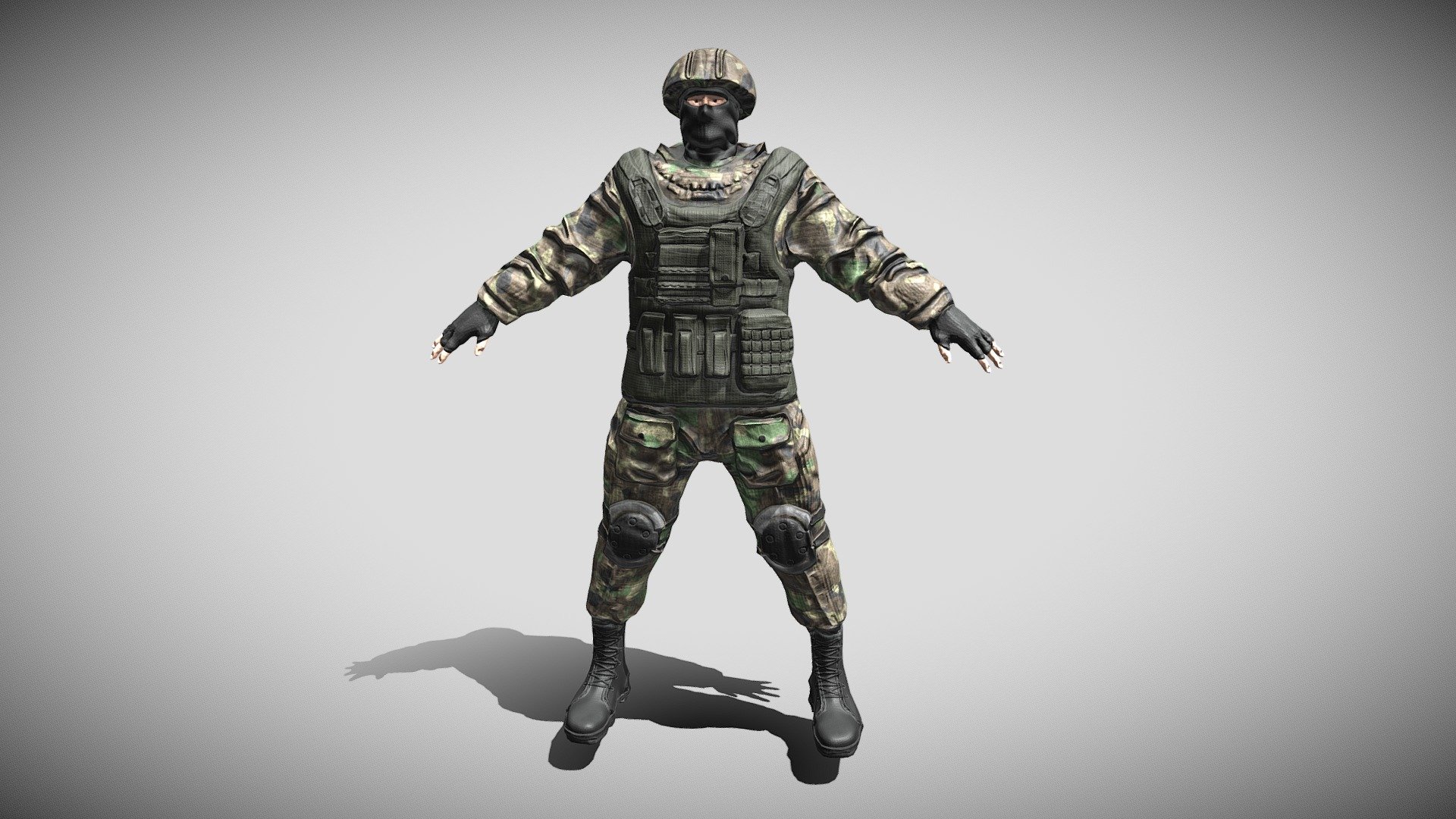 Soldier - 3D model by Agarkova_CG [17b58e5] - Sketchfab