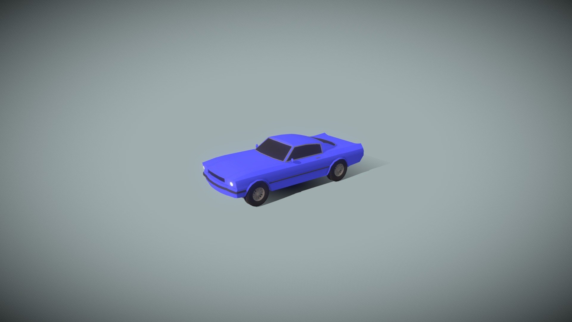 Ford Mustang lowpoly - 3D model by FO_o (@floz87) [17b5fb7] - Sketchfab