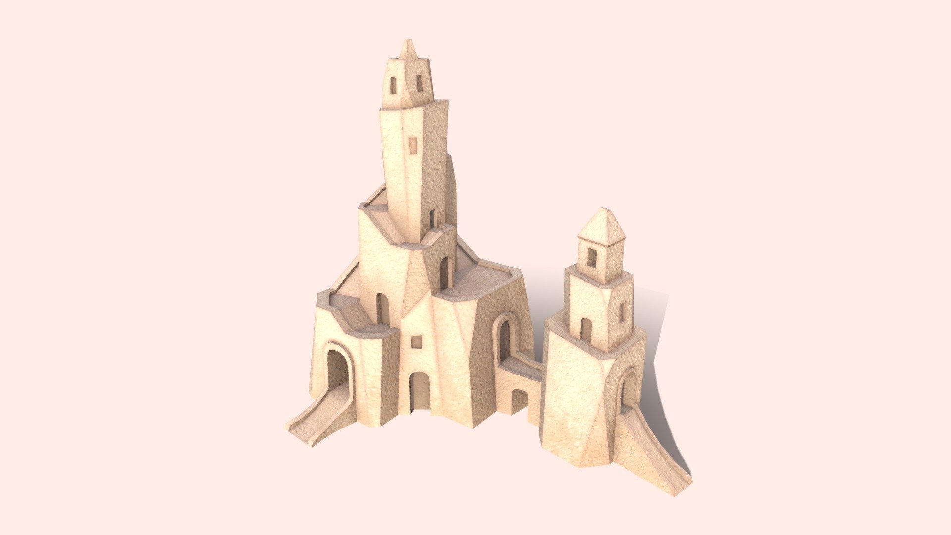 Simple Stylized Sand Castle - 3D model by Art-Teeves [17b721e] - Sketchfab