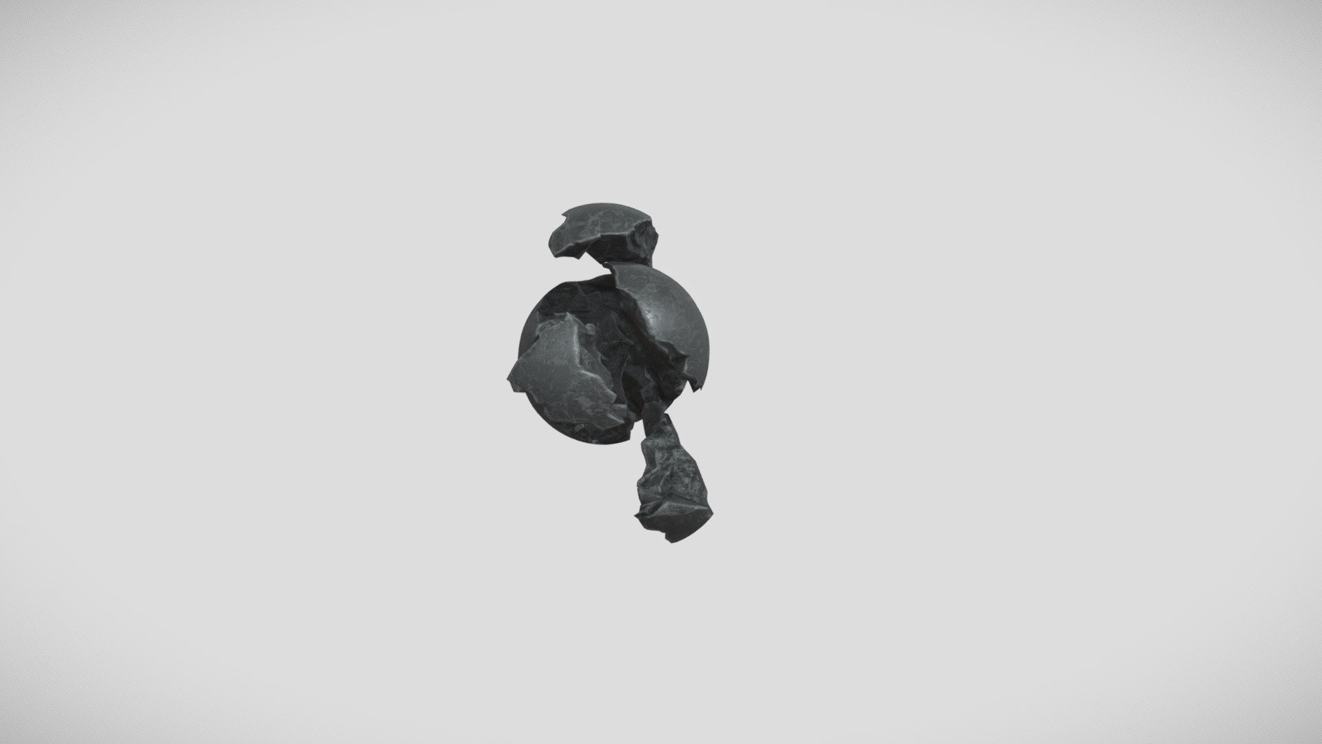Smashed Stone Sphere - Download Free 3D model by ChickenHatMan [17b8067 ...