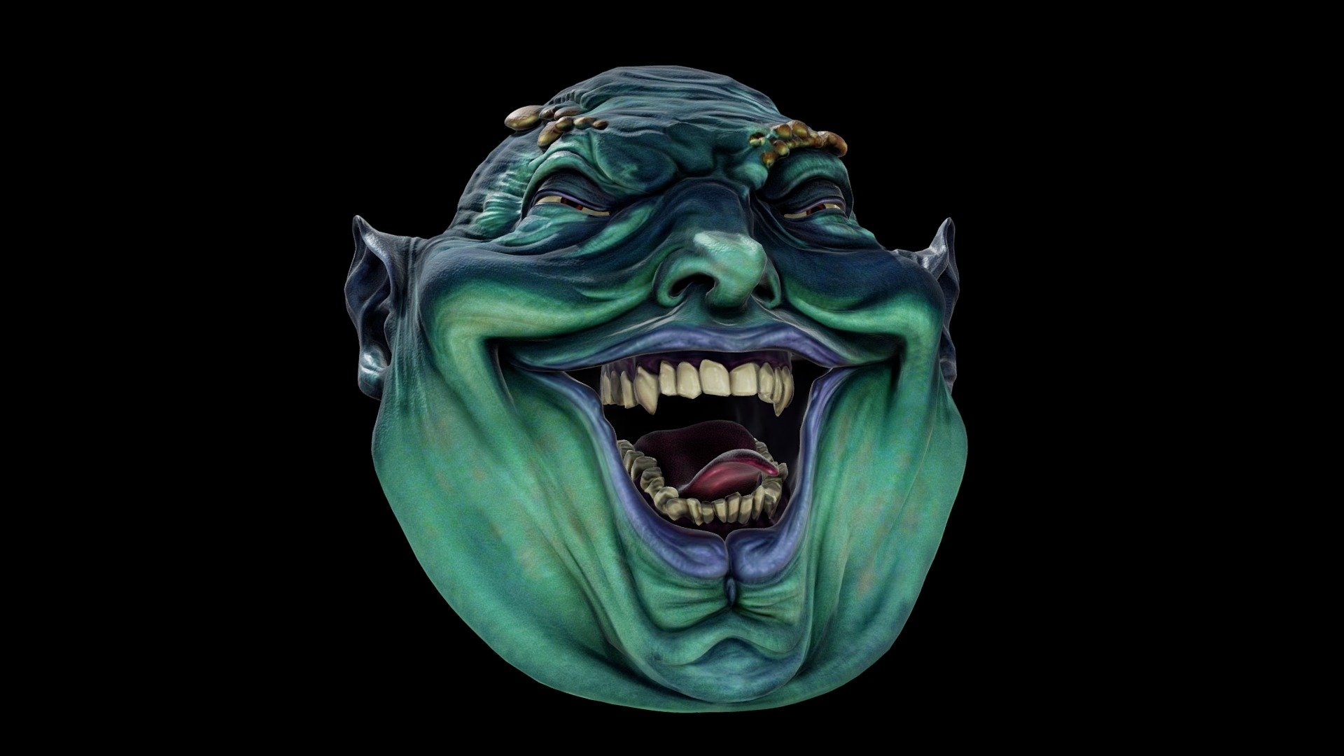 Green Evil - 3D model by Yaoho (@yaohui3d) [17b851c] - Sketchfab
