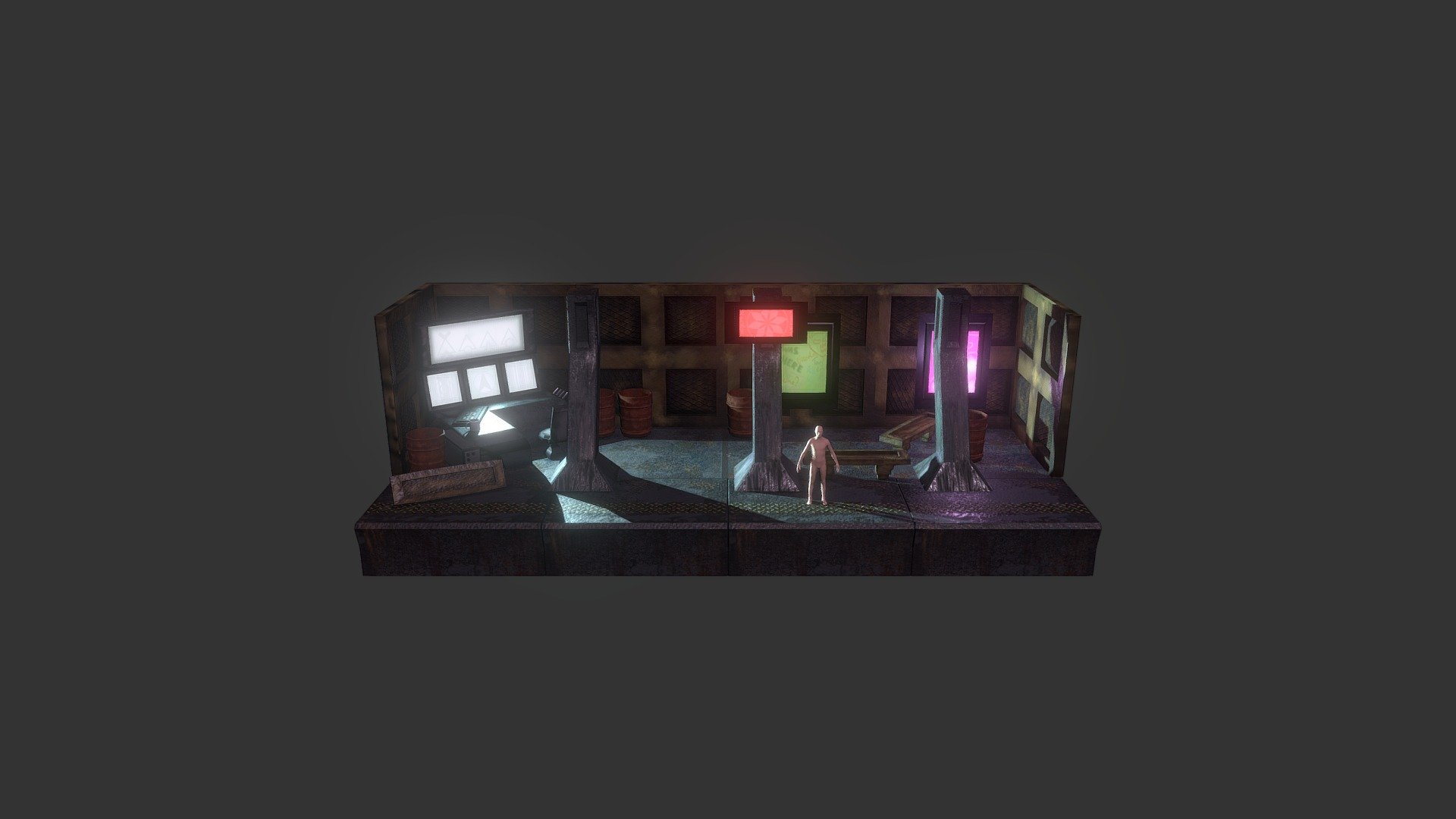 Modular Environmental Scene - 3D model by Vekwow [17b867d] - Sketchfab