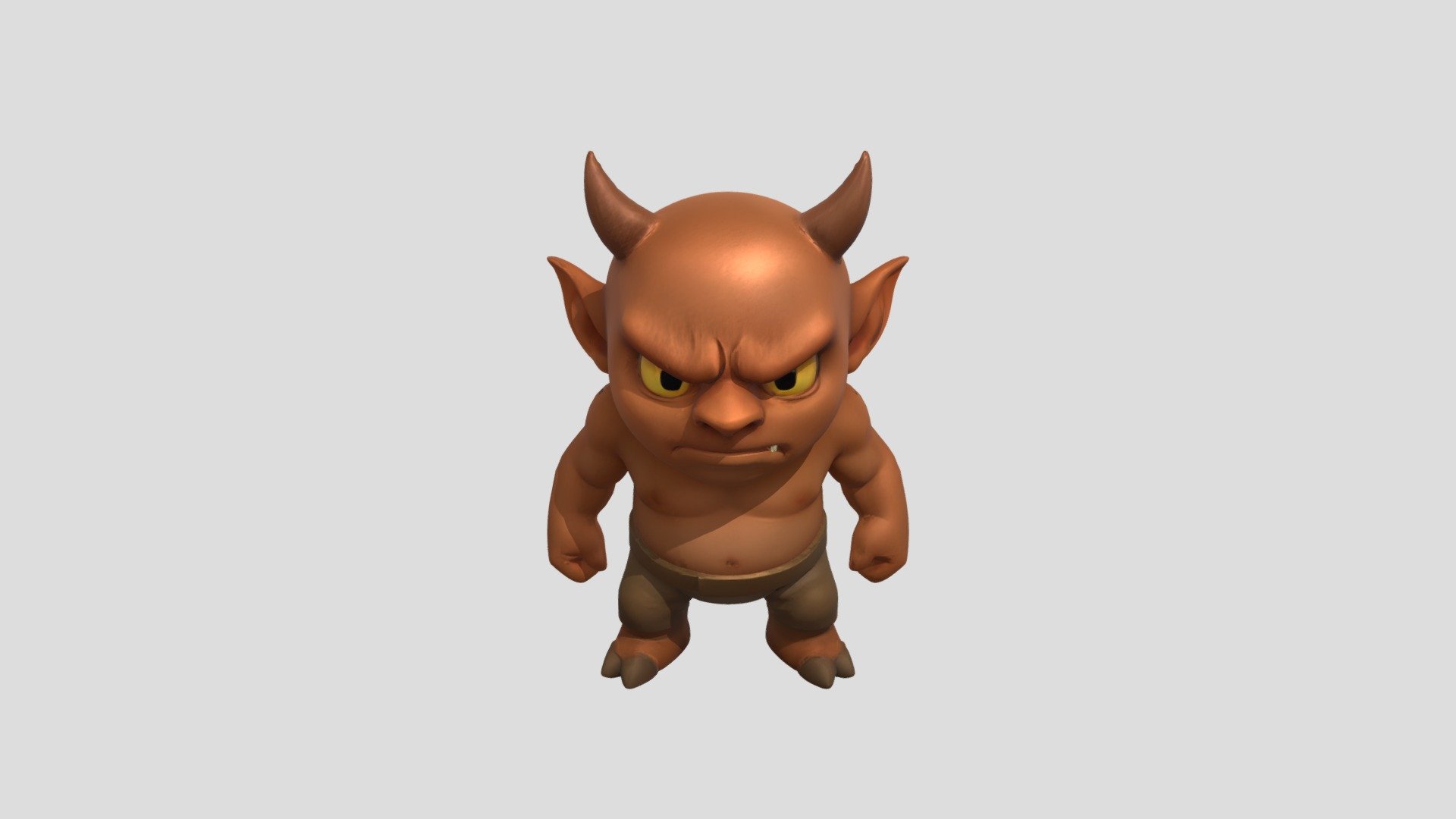 cartoonish angry devil character - 3D model by lgorhanlg [17b96fc] - Sketchfab