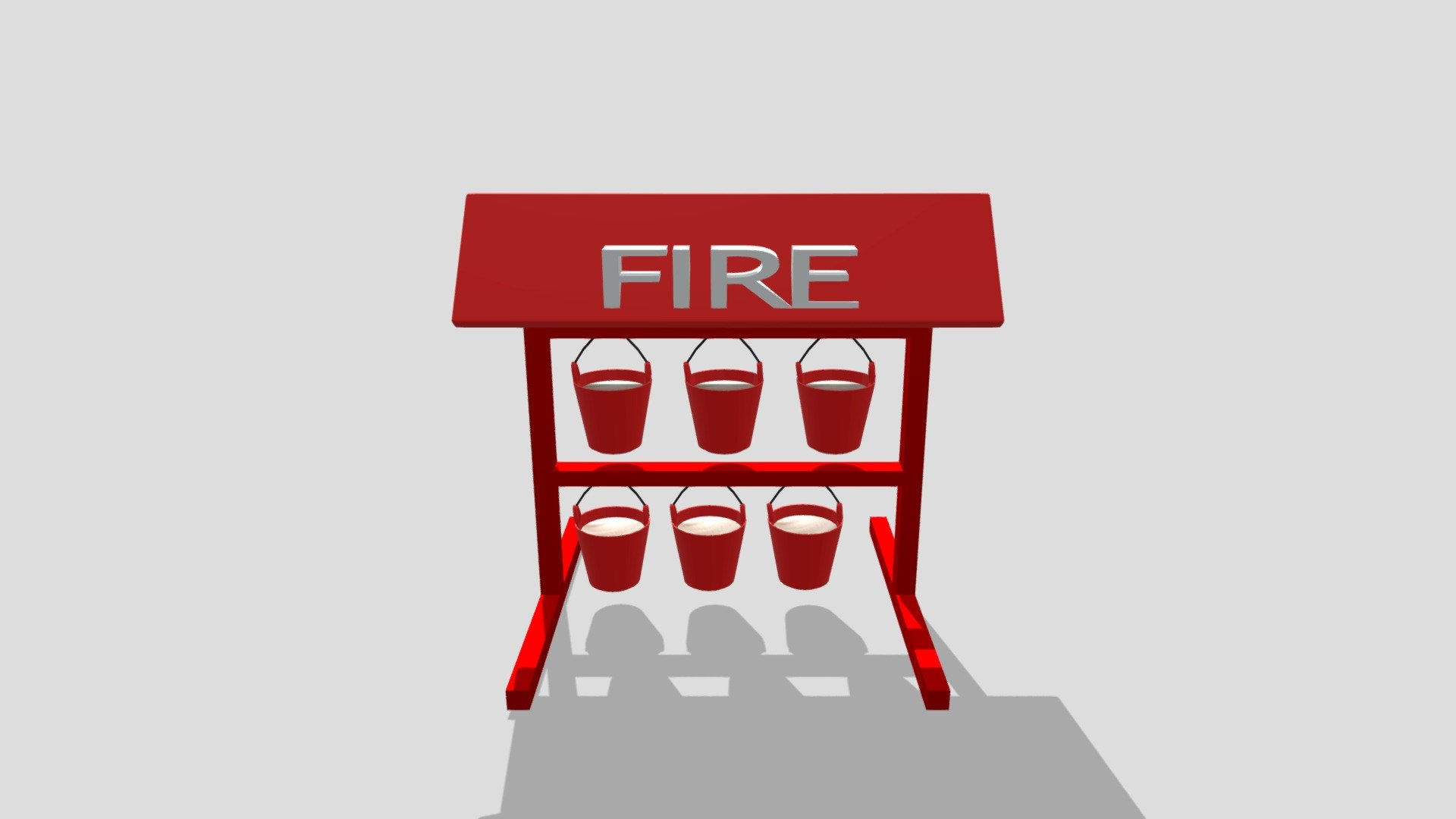 Fire sand bucket from safety item - Download Free 3D model by hirreyn ...