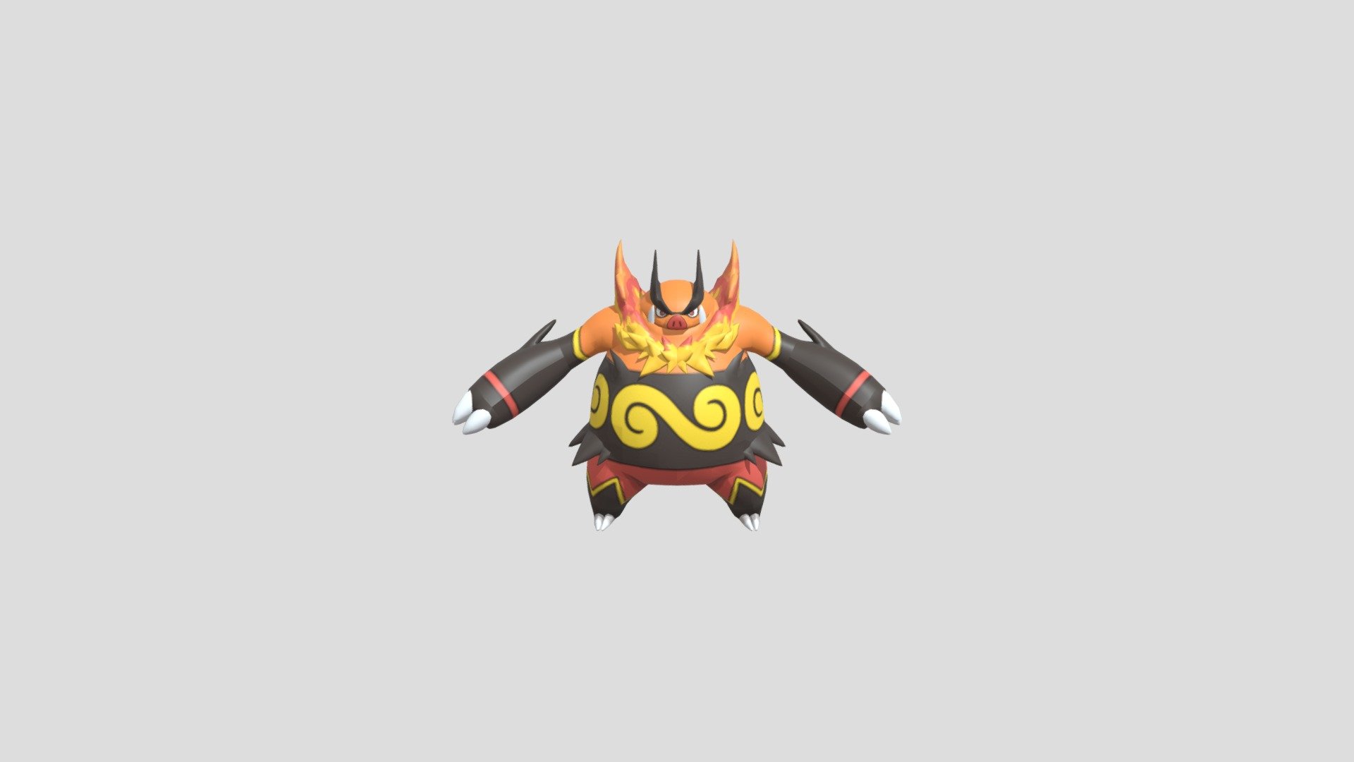 Emboar - Pokemon - Download Free 3D model by Chechorams16 [17bf43c ...