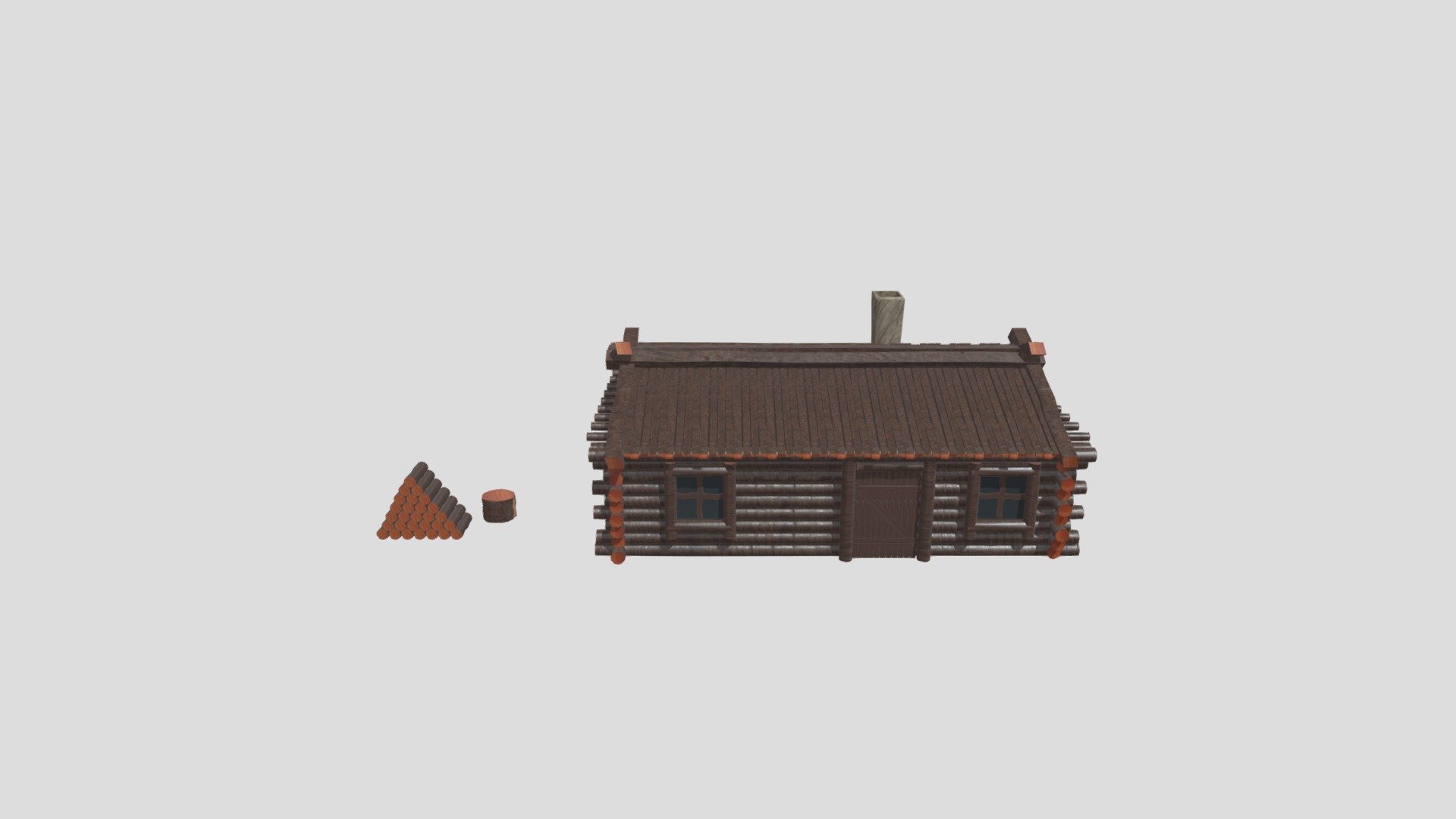 Log Cabin - 3D model by DevonGritton [17bfbfe] - Sketchfab