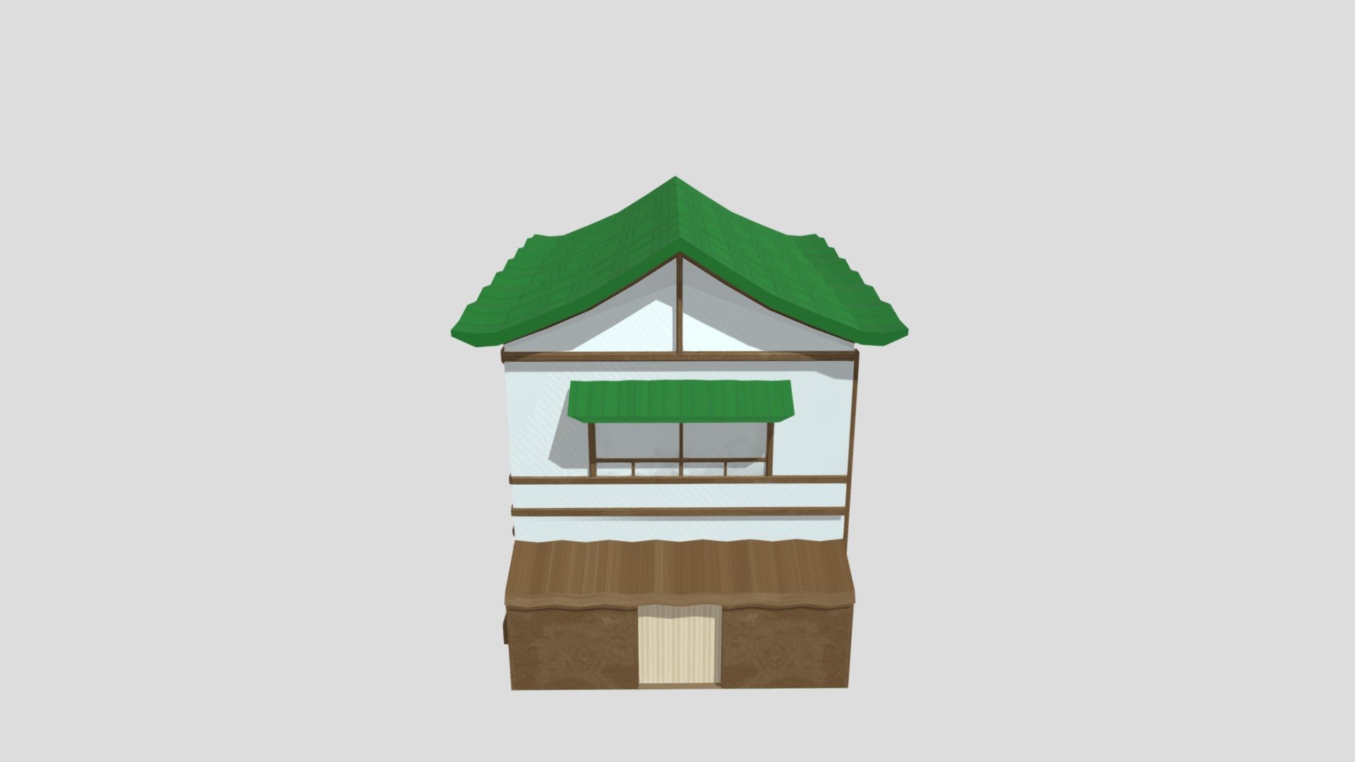 Traditional House. - 3D model by Megan (@dc400253801) [17c0a96] - Sketchfab