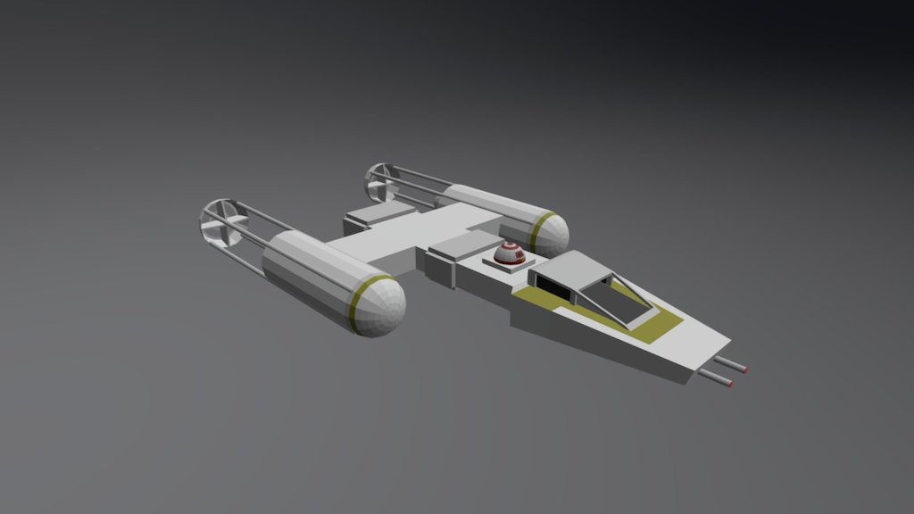 Y-Wing - 3D model by Miritek [17c219b] - Sketchfab