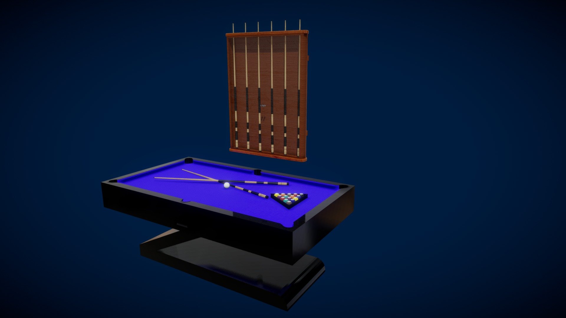Modern Pool Table - Buy Royalty Free 3D model by DD3D ...