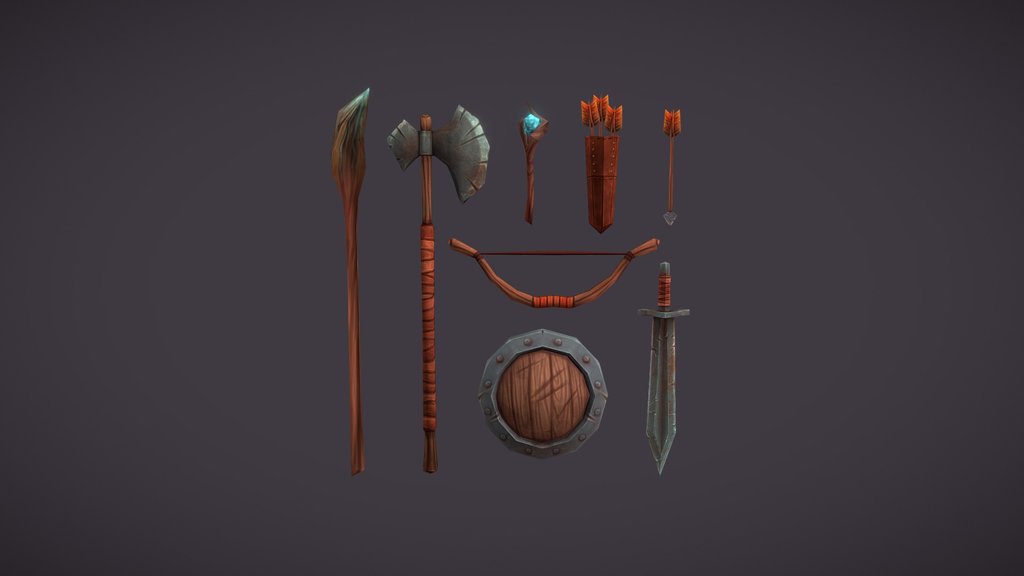 Stylized Props - A 3D model collection by inuicta - Sketchfab
