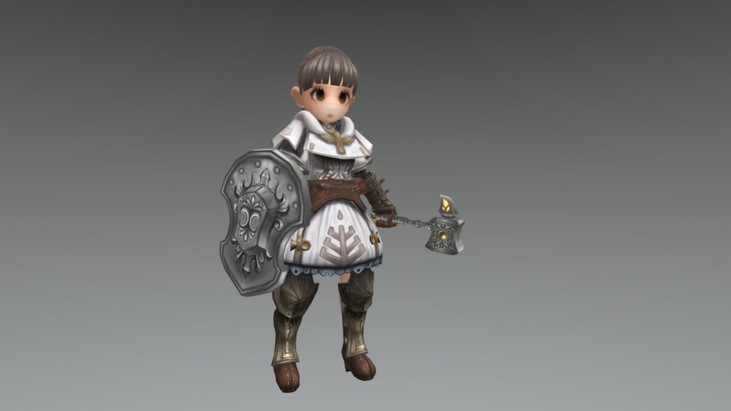 Tree of Savior Paladin (imitation) - 3D model by gosiw [17c6b5f ...