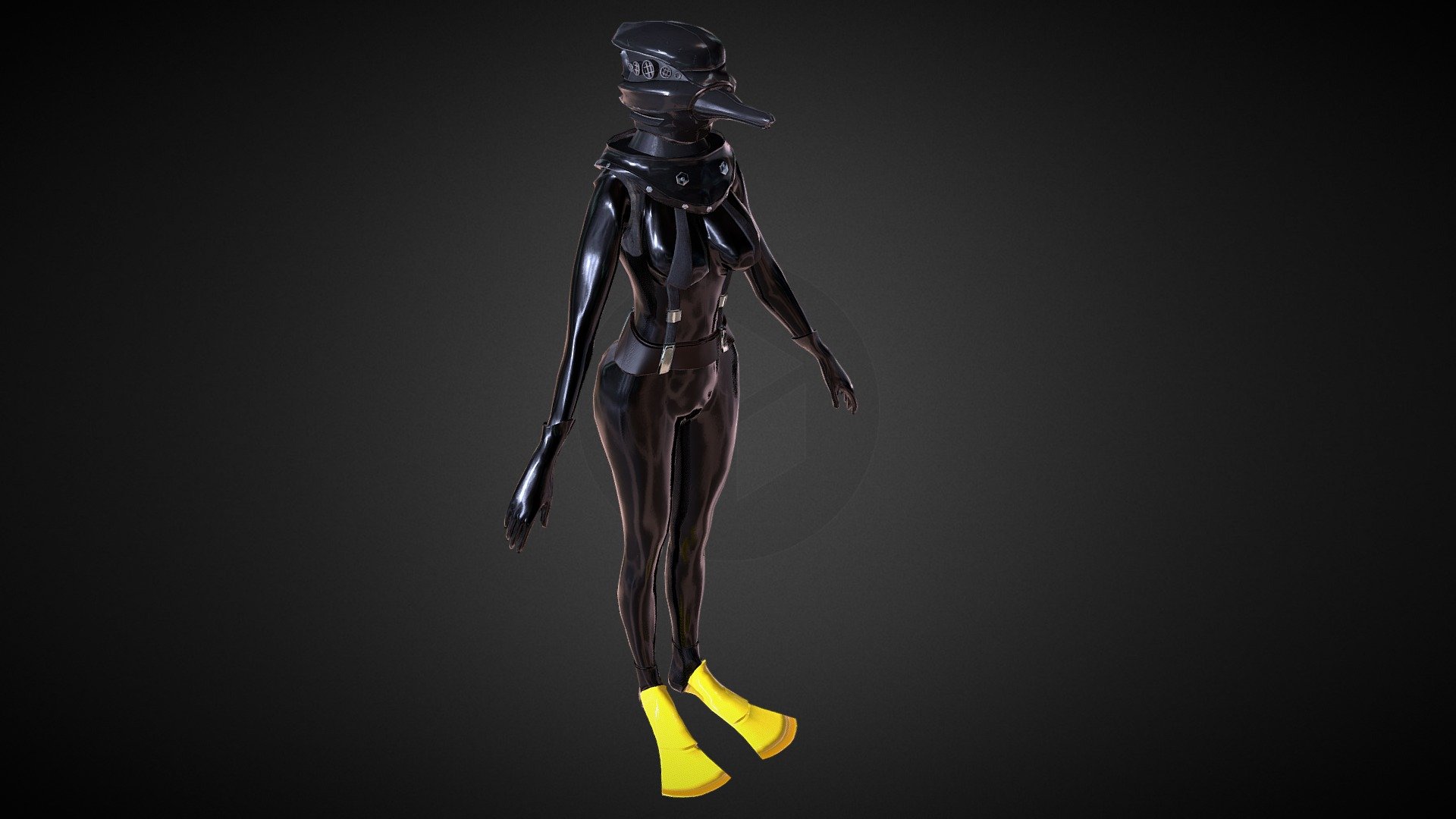 Scuba Ninja - 3D model by spinningseals [17c81f2] - Sketchfab