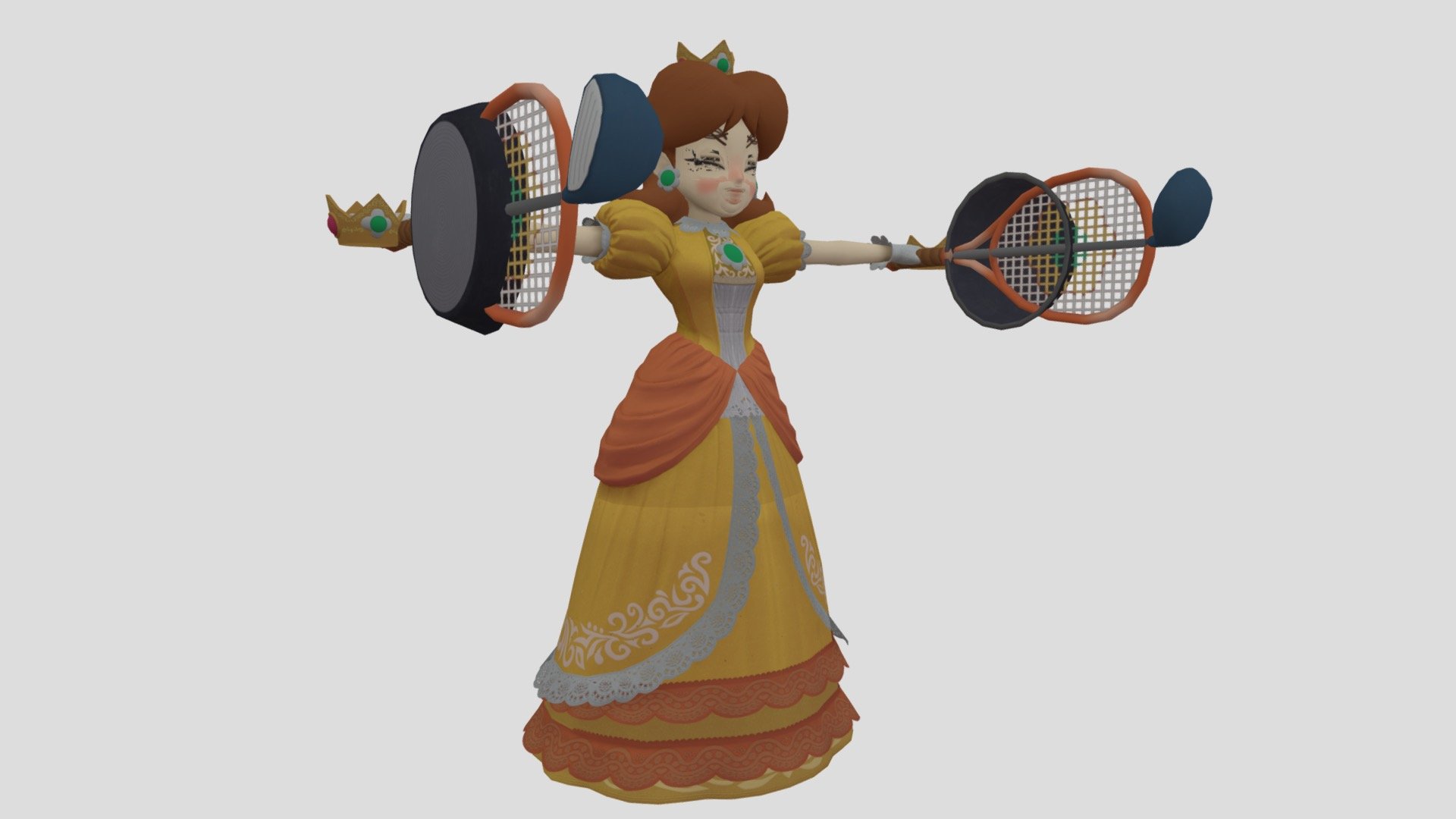 Super Smash Bros Ultimate - Princess Daisy - Download Free 3D model by SMF Features Developed ...