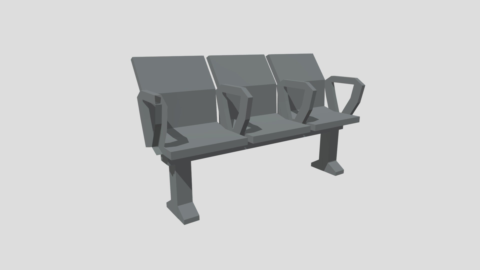 Metal Bench - Download Free 3D model by AWindsMedia [17caf52] - Sketchfab