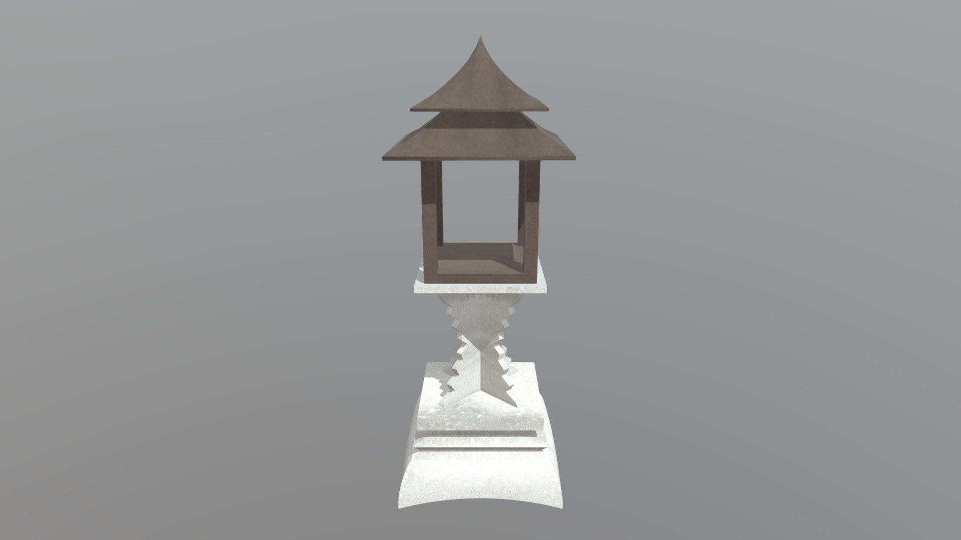 Stone Lantern - 3D model by Yalei Zhang (@Yalei_Zhang) [17cf265 ...