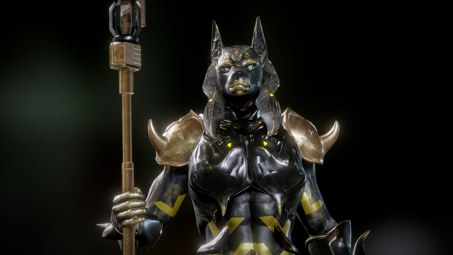 ANUBIS CHARACTER 3D BY Oscar Creativo - Buy Royalty Free 3D model by ...