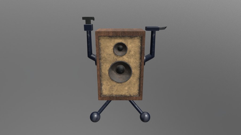 Speaker Robot - 3D model by Bronzegear [17d5a8e] - Sketchfab
