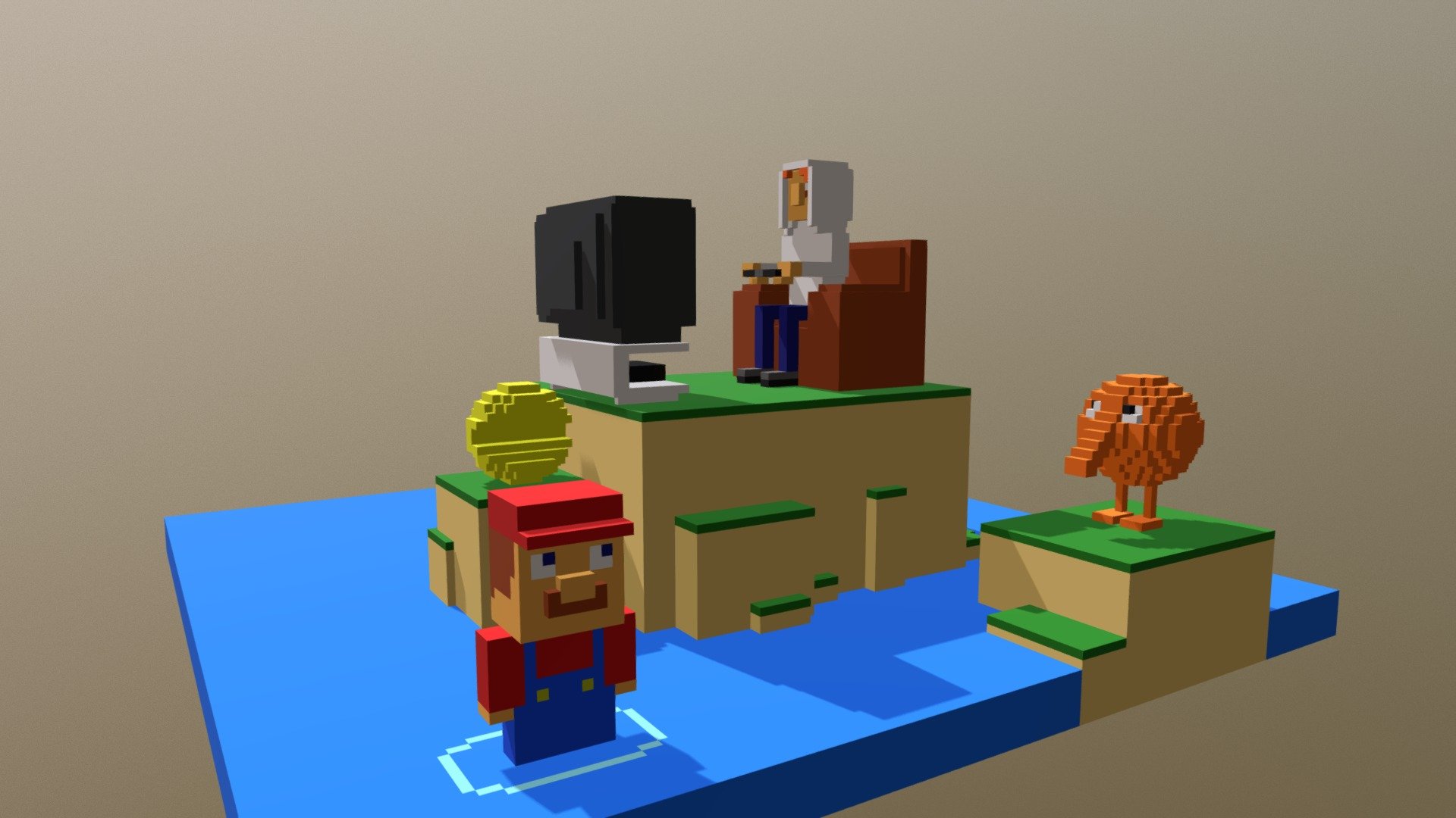 Video Game Island - Download Free 3D model by Alex_HTID [17d7ad0 ...