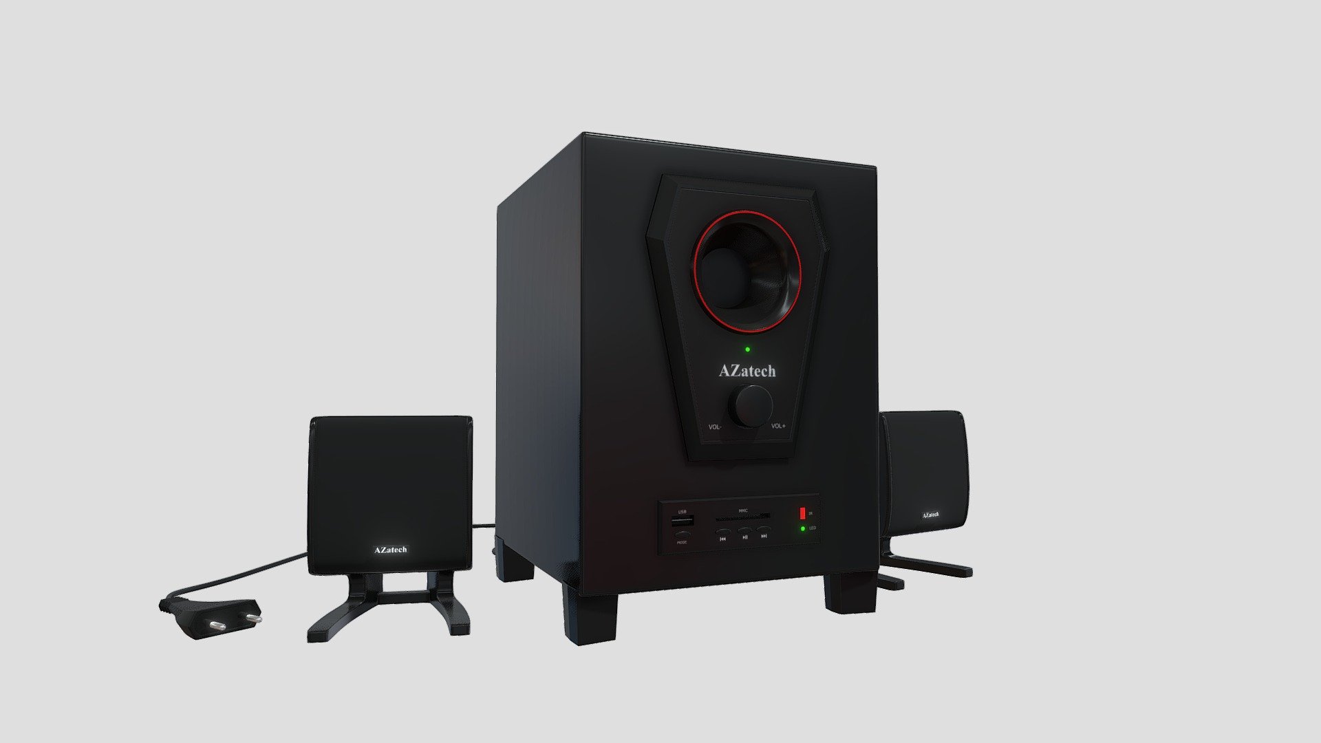 Azatech Speaker System - Download Free 3D model by SamiArt3D ...
