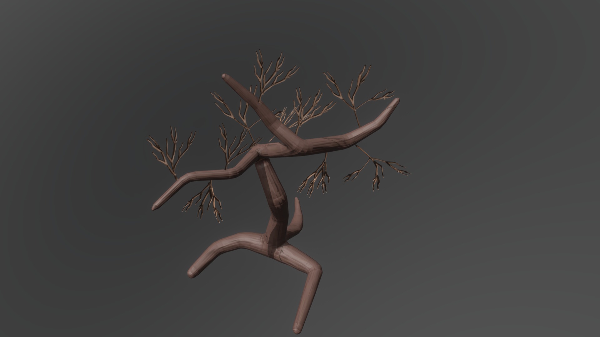 Tree with branches - 3D model by Luca97 (@LucaTrollo97) [17d9352 ...