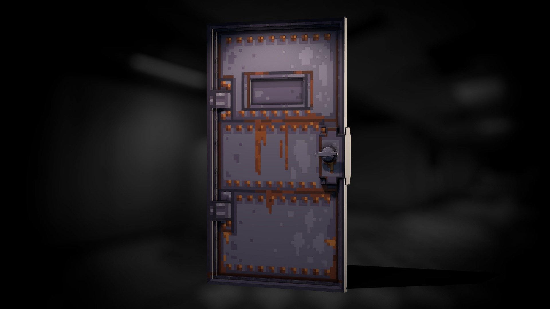 Pixel Armored Door - Download Free 3D model by Liam Moffitt (@divadan ...