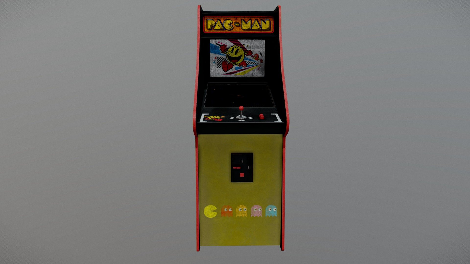 Аrcade Machine Pacman/Low Poly - Download Free 3D model by Paragent ...