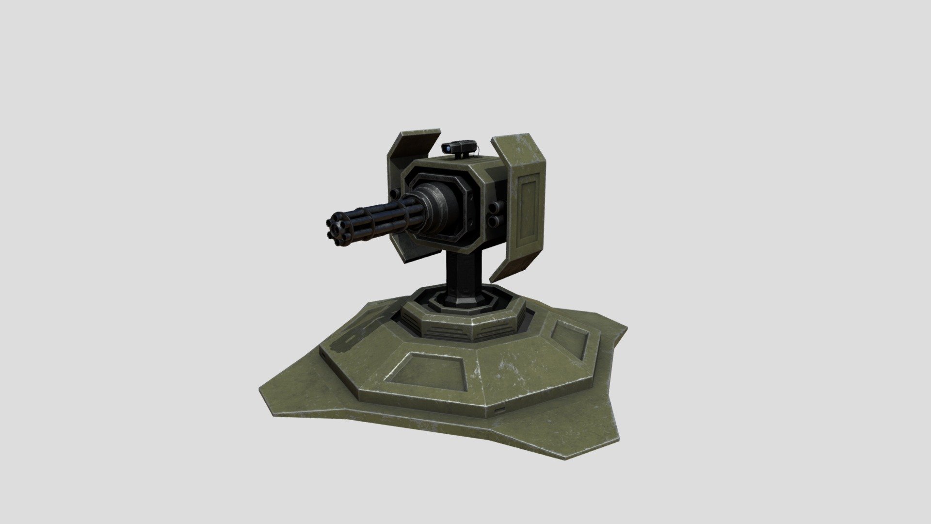 turret - Download Free 3D model by Eugene.V_cg [17ddd84] - Sketchfab