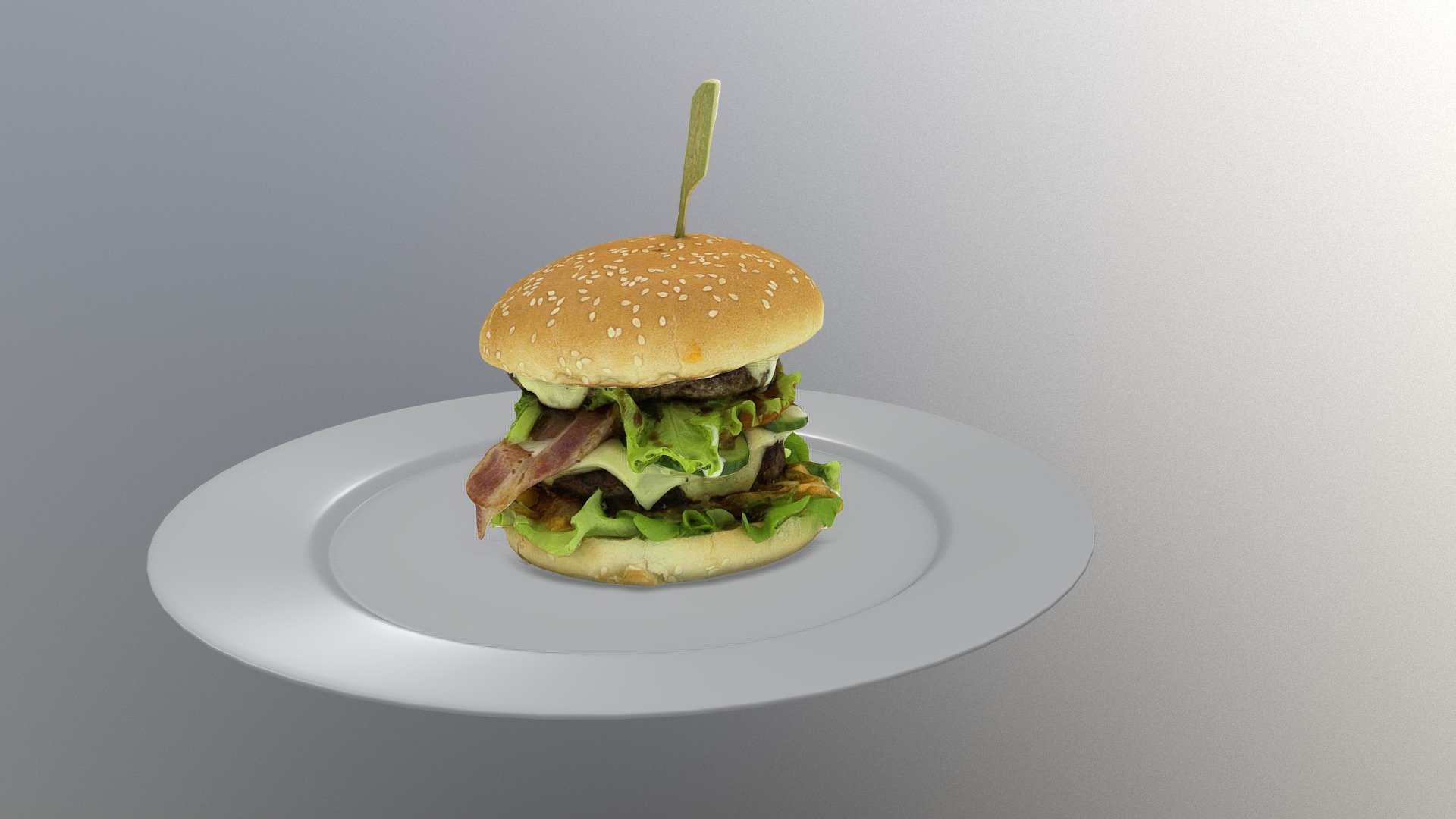 ARMY BURGERS: Капитан Америка - 3D model by Menu AR (@menu_ar) [17de3a8 ...