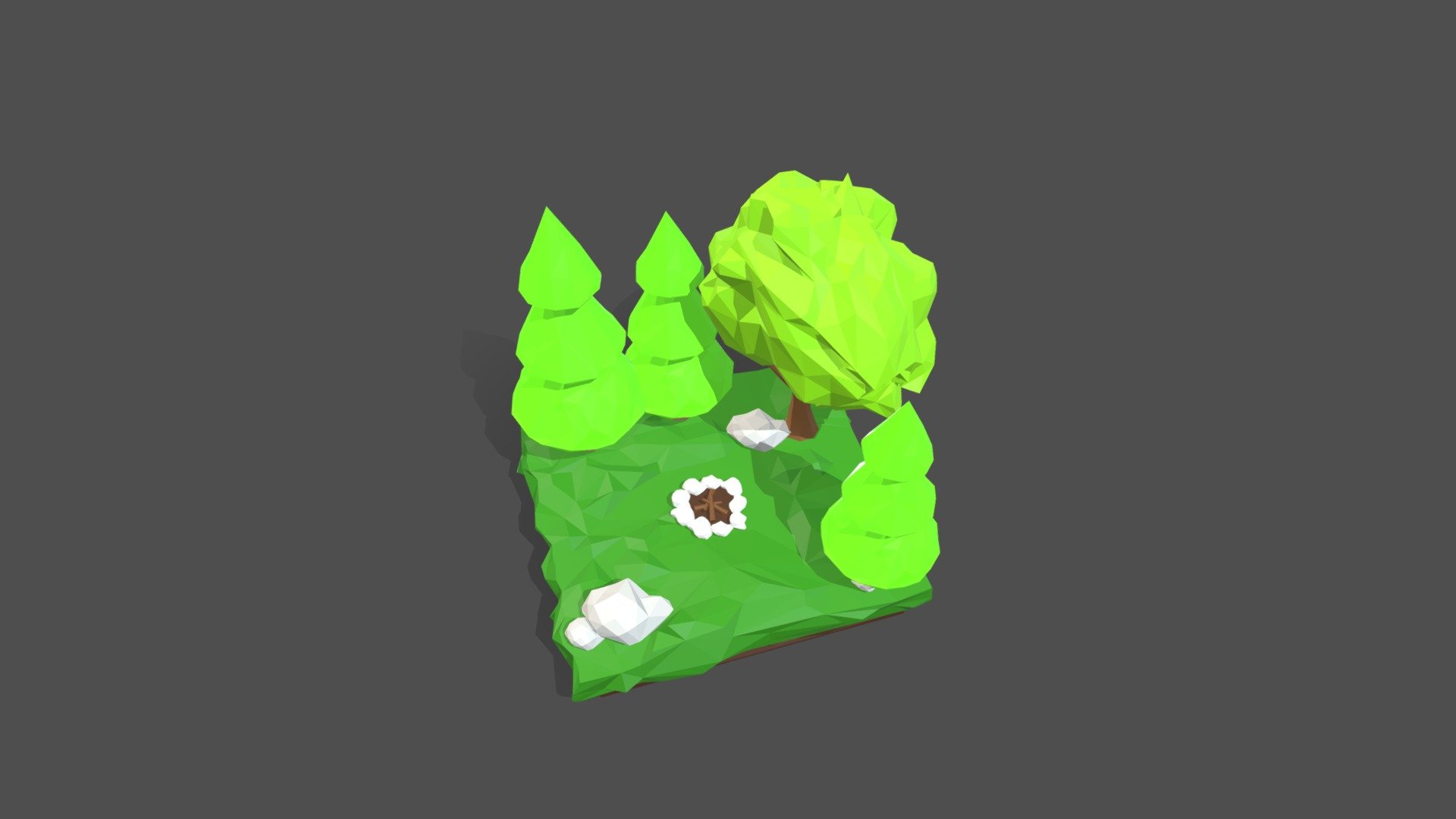 Full Low Poly Foliage Set 3D Model - 3D model by lsclarke [17df7c4 ...