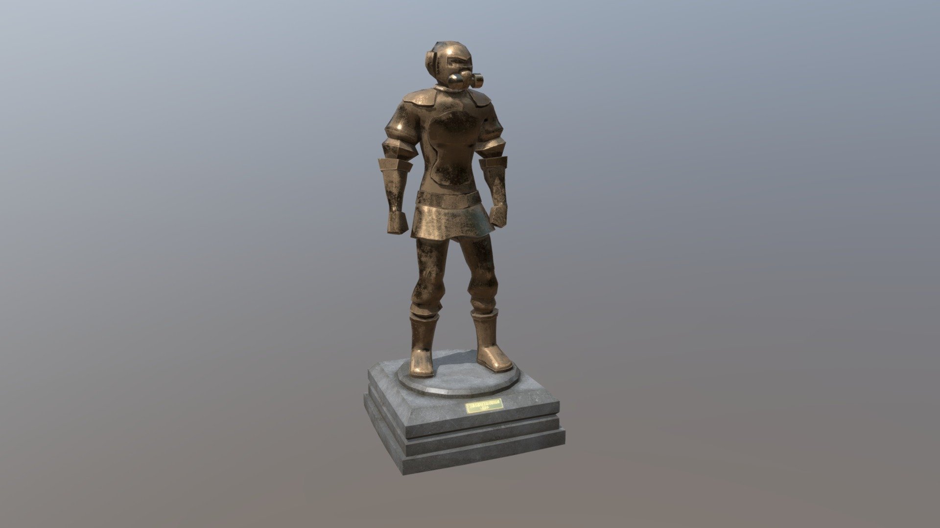 Protectors Bronze Statue - 3D model by WENGA [17e1a81] - Sketchfab