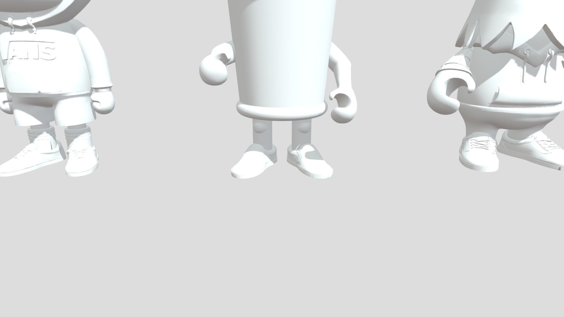 THE GANG - 3D model by jennycherry [17e5b70] - Sketchfab