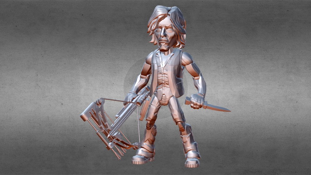 Daryl Dixon CreationCrib - 3D model by creationcrib [17e7081] - Sketchfab