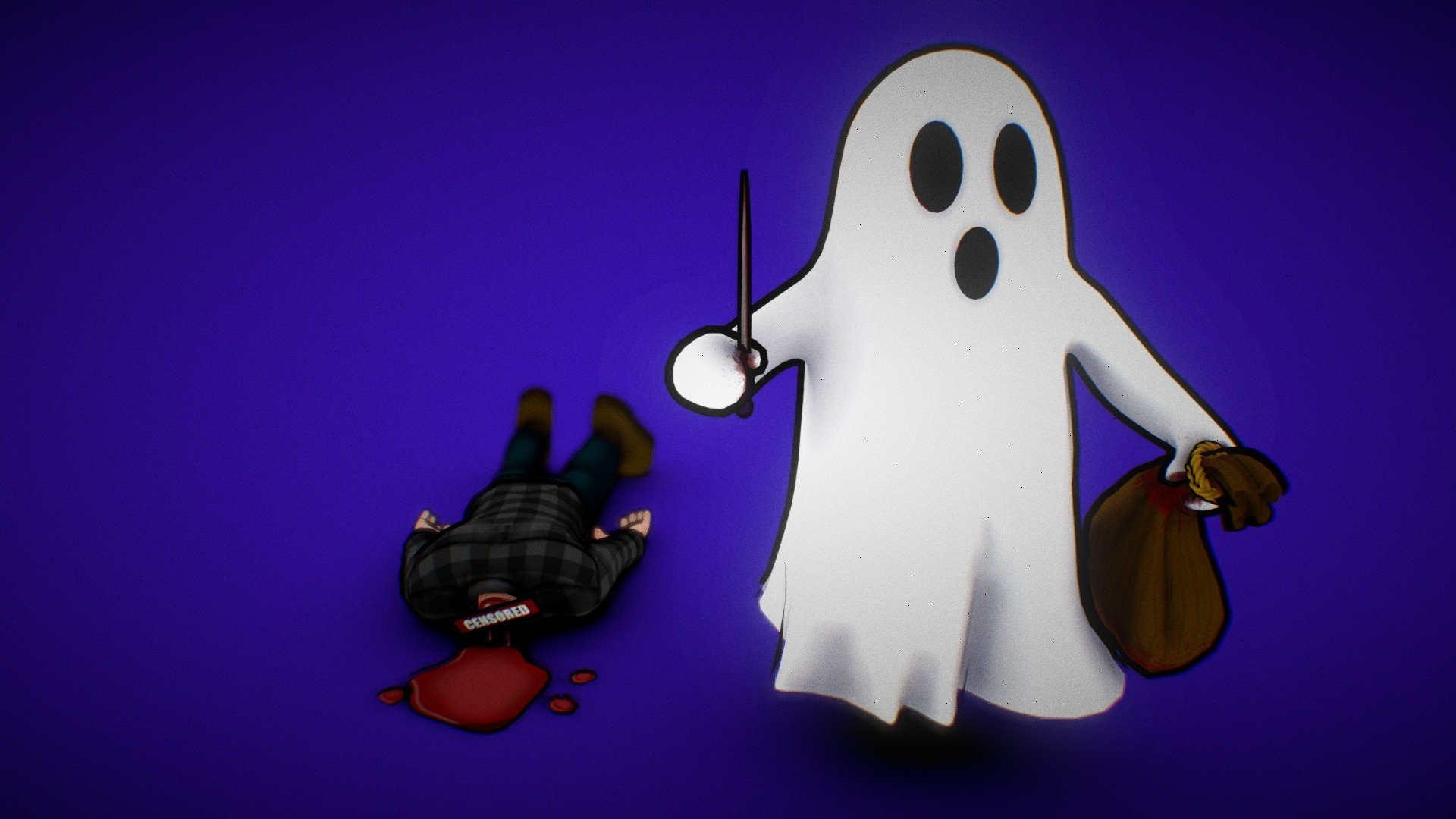 Ghost Murderer & Unfortunate Victim - 3D model by alexnoiseless ...