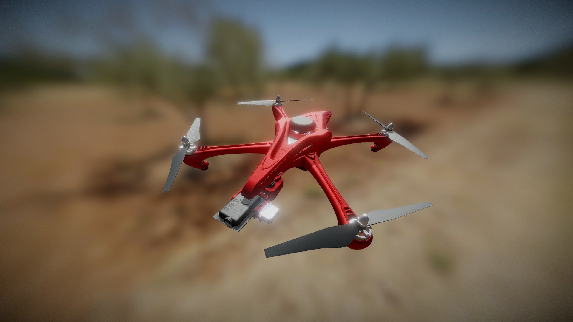 QX-1 Drone - 3D model by paesol [17e7900] - Sketchfab