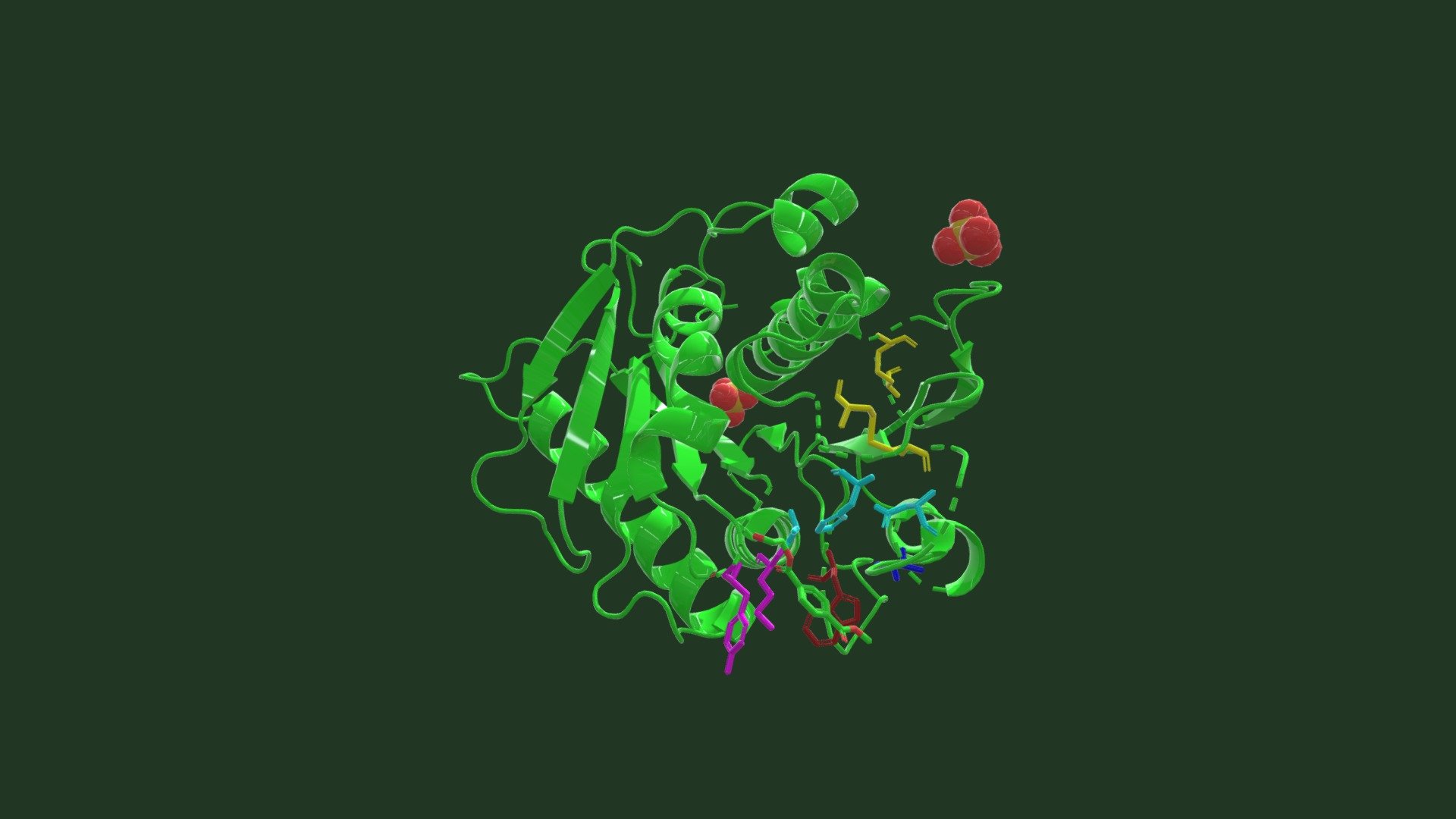 JGS-PETase-PYmol - 3D model by Grealing [17e862d] - Sketchfab