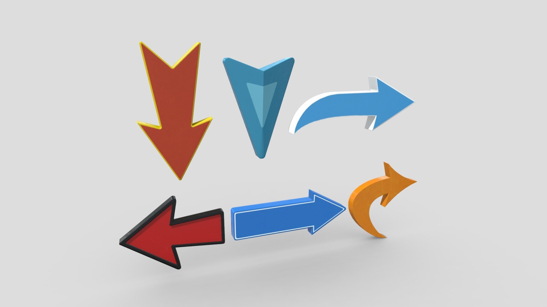 Arrow Pack - Buy Royalty Free 3D model by plaggy [17e89f7] - Sketchfab ...