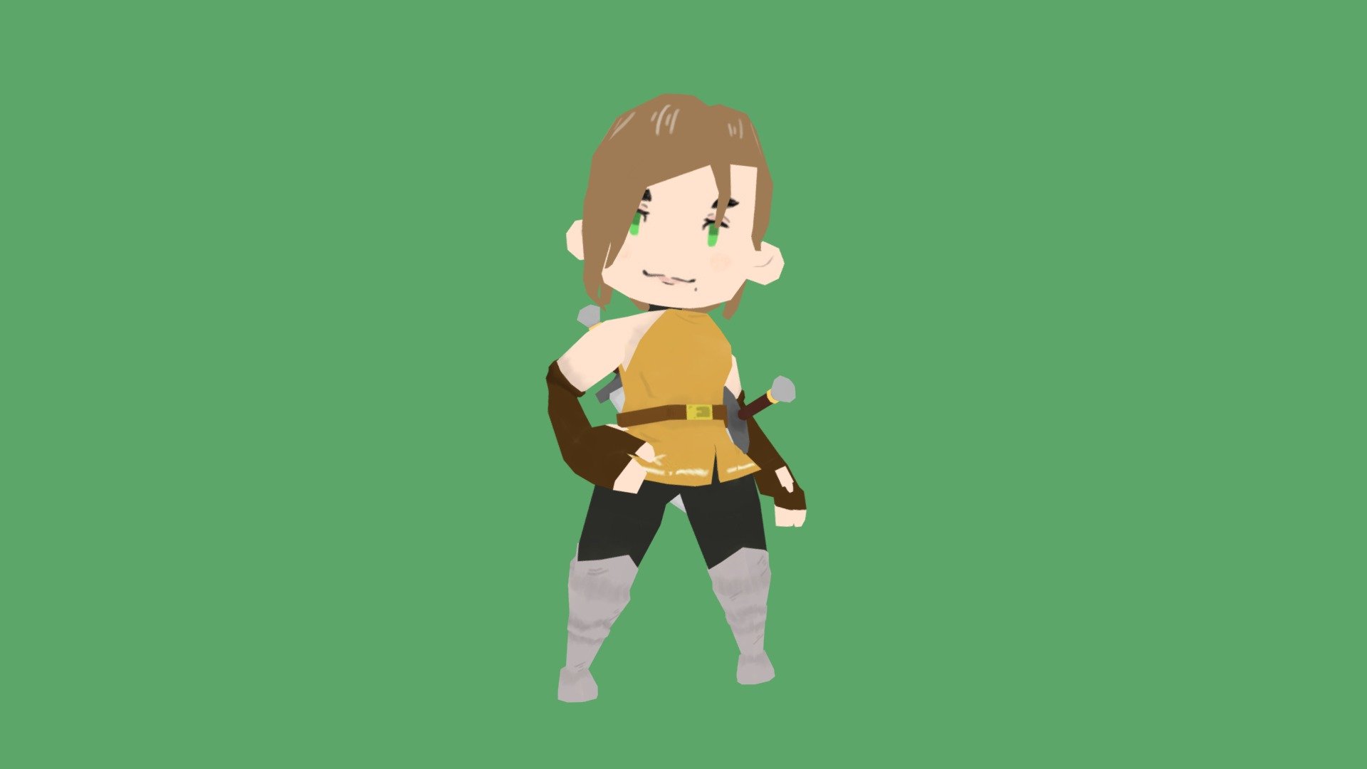 Blade Dancer - Low Poly Figure - Buy Royalty Free 3D model by PolyDood ...