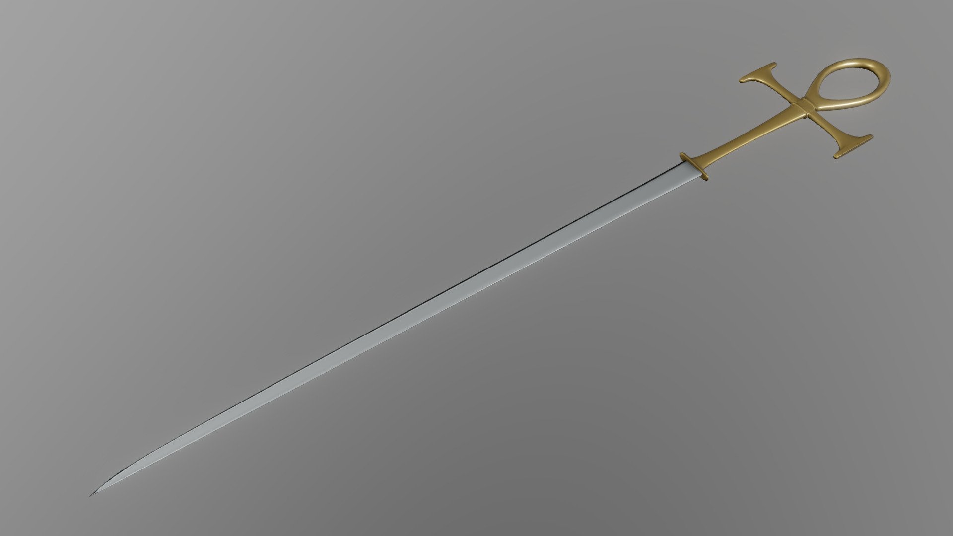 Ankh Sword (Brass) - Buy Royalty Free 3D model by shimtimultimedia ...