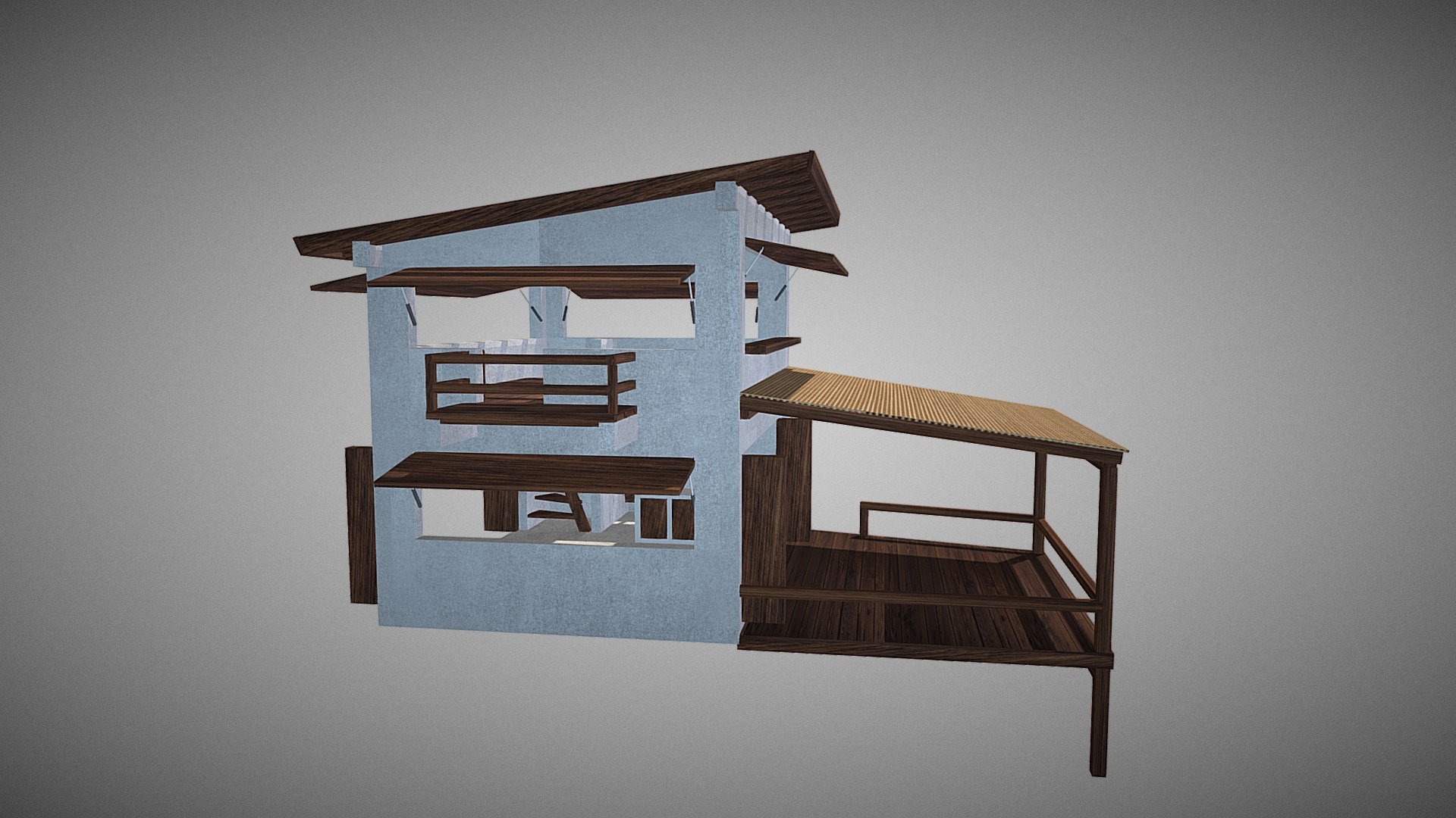 Cabaña - Download Free 3D model by AntekPistole [17ed885] - Sketchfab